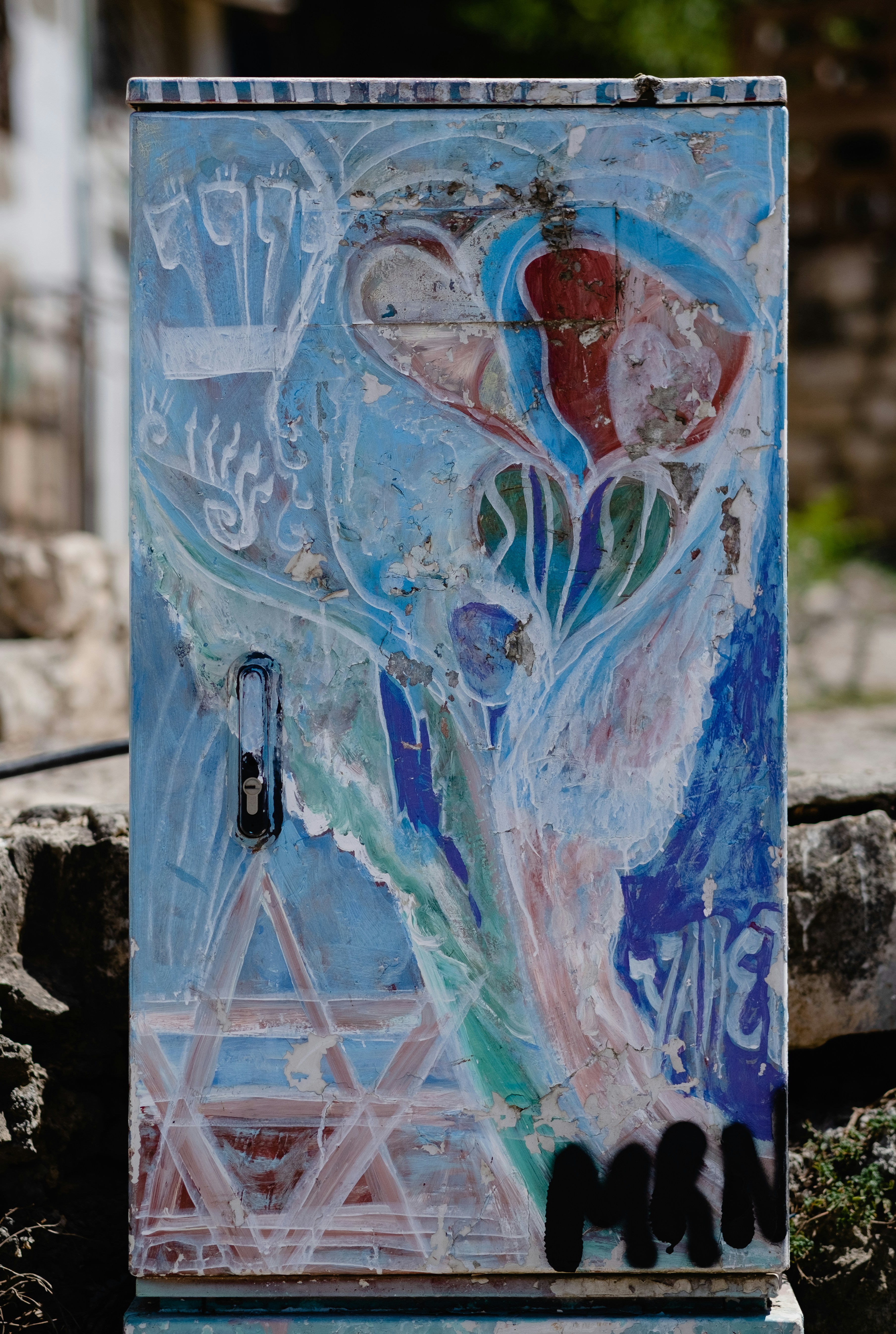 Street art in Tzfat, Israel.