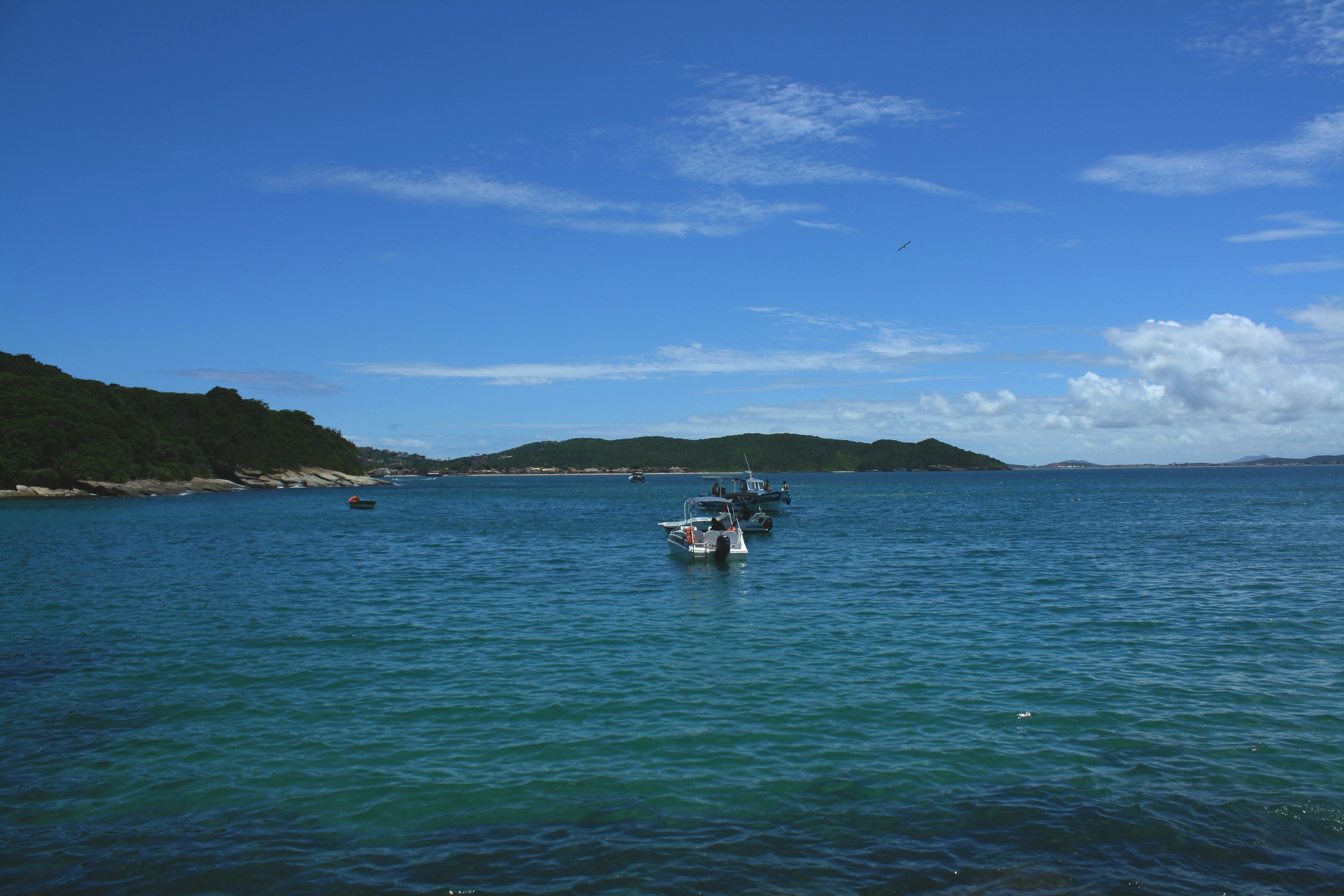 Serene Vessel Amidst Azure Waters