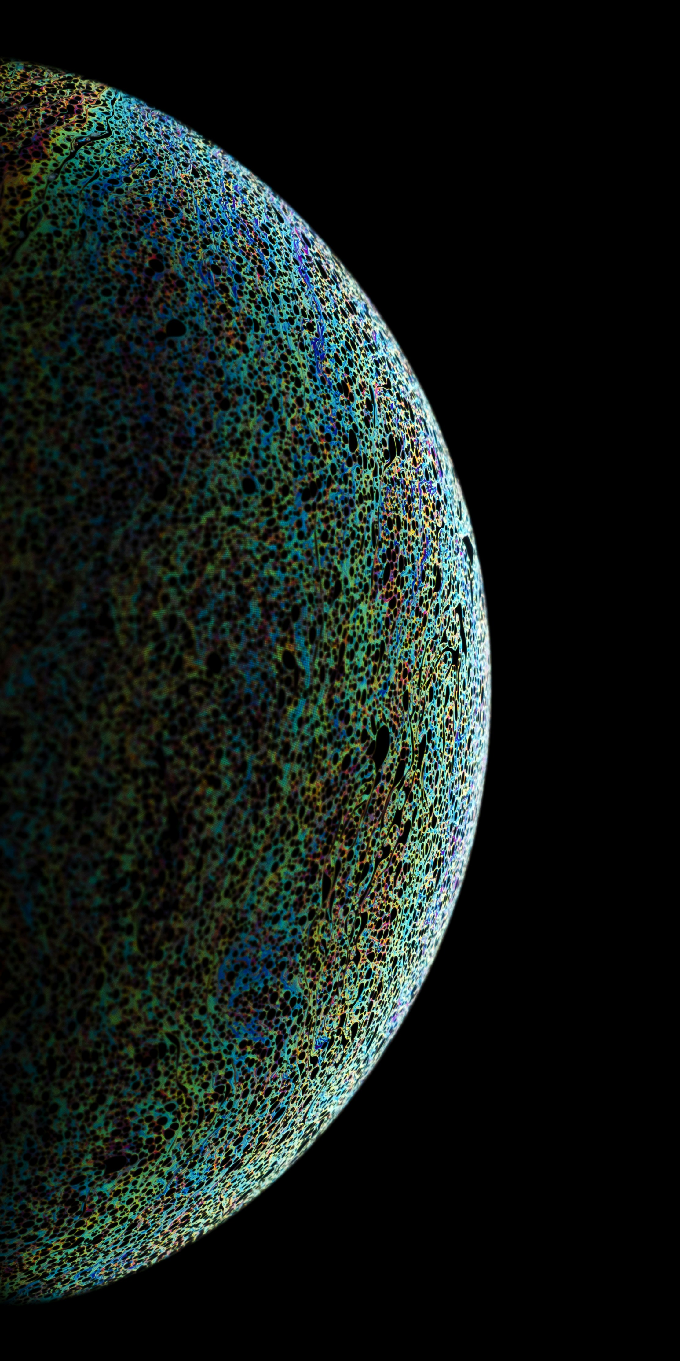 A close up of a very large object with a black background photo – Free ...