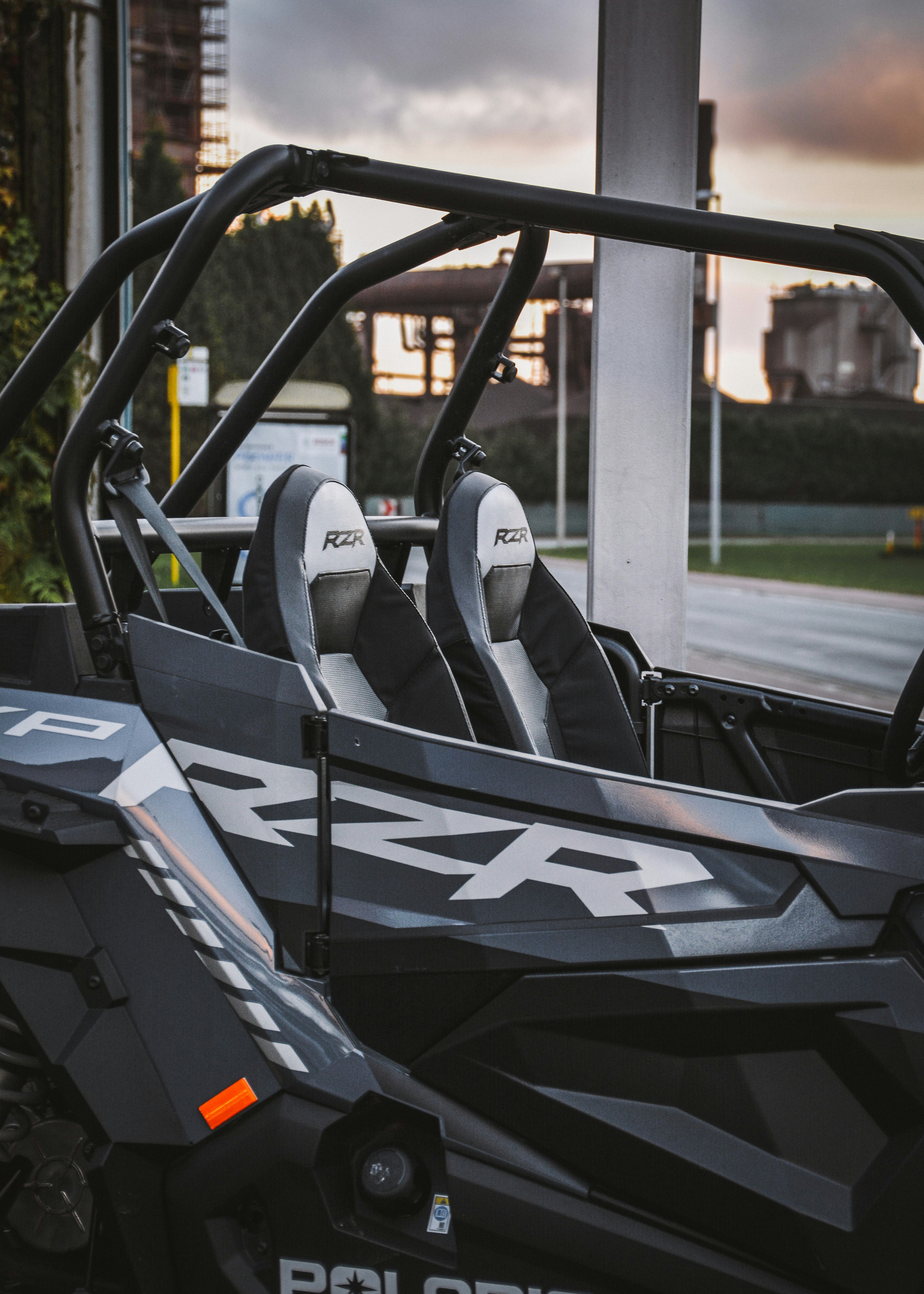 A close up of the front seats of a polaris rzr xp4 photo – Free Car ...