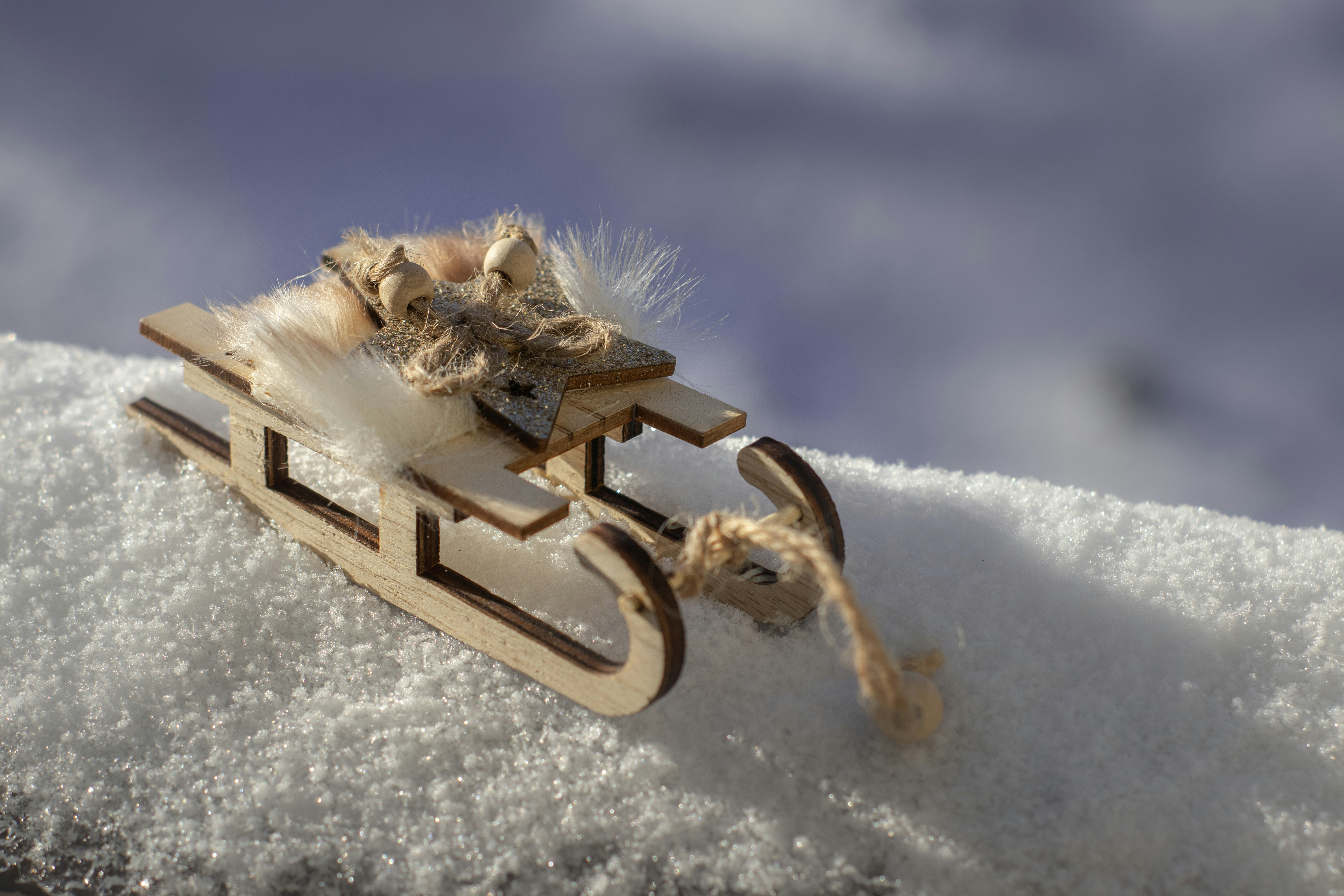 Little wooden sledges