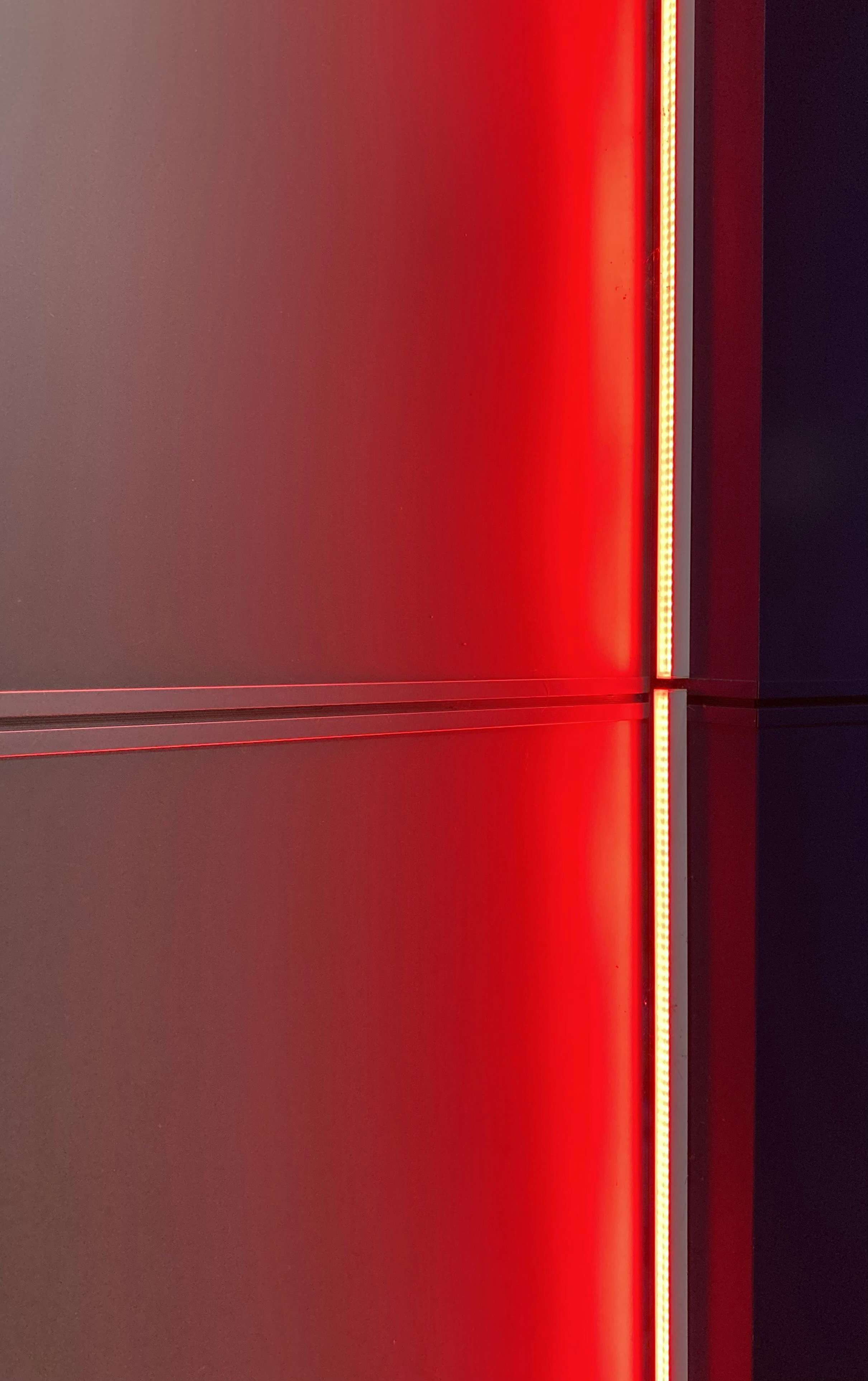 Crimson Neon Divider: A Minimal Light Study