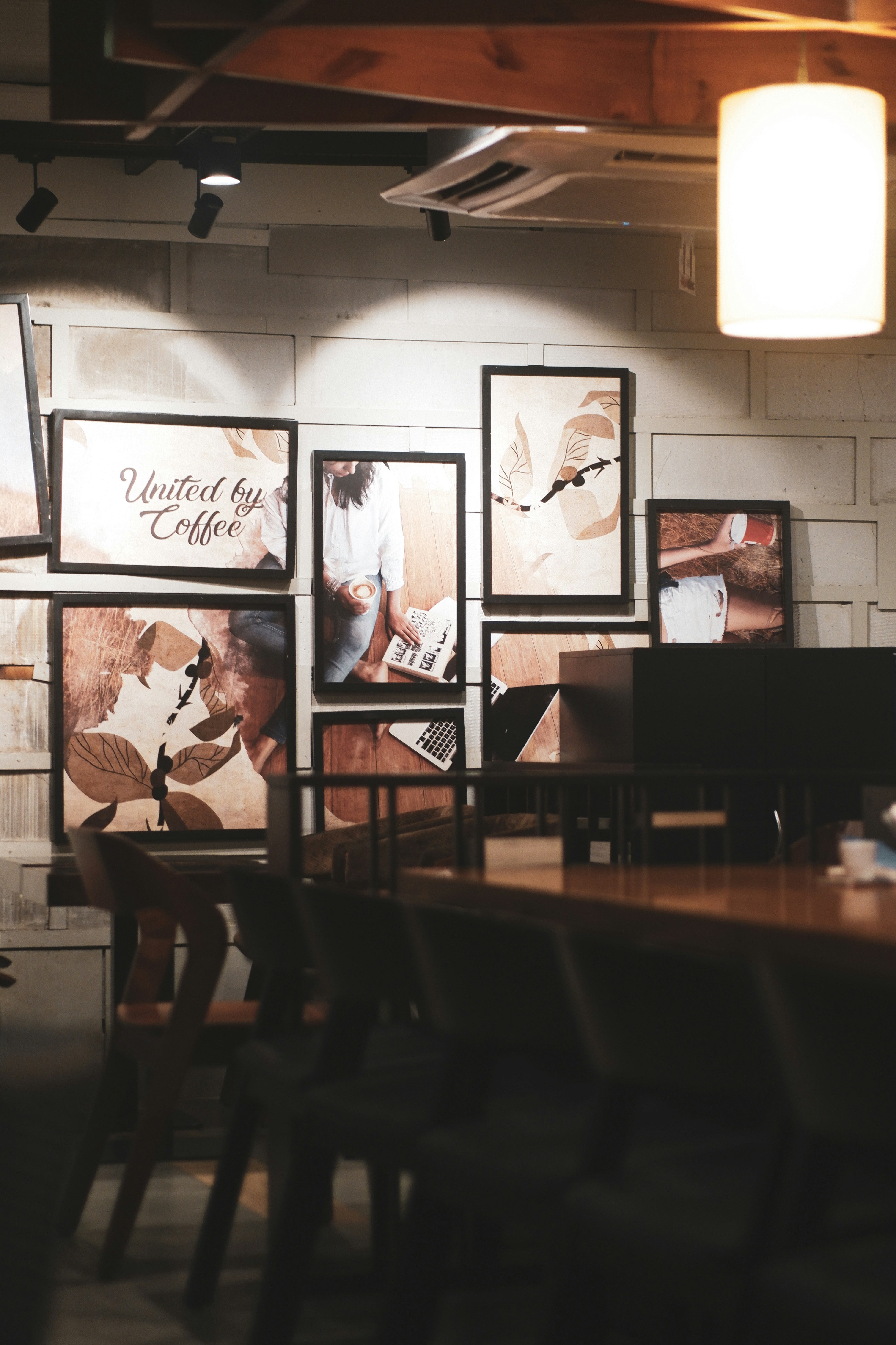 Wall of a cafe