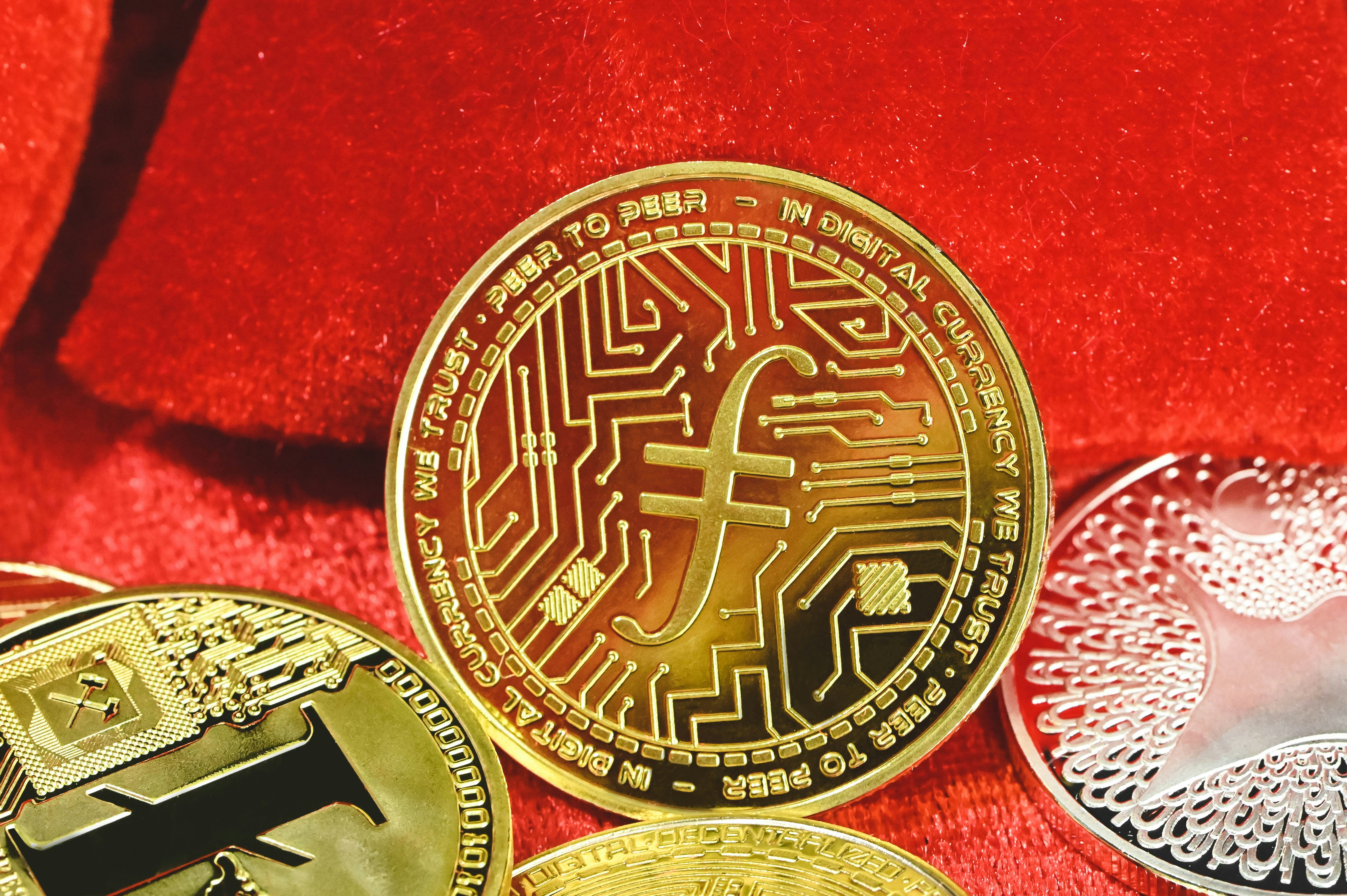 A close up of three different types of coins photo – Free Money Image ...