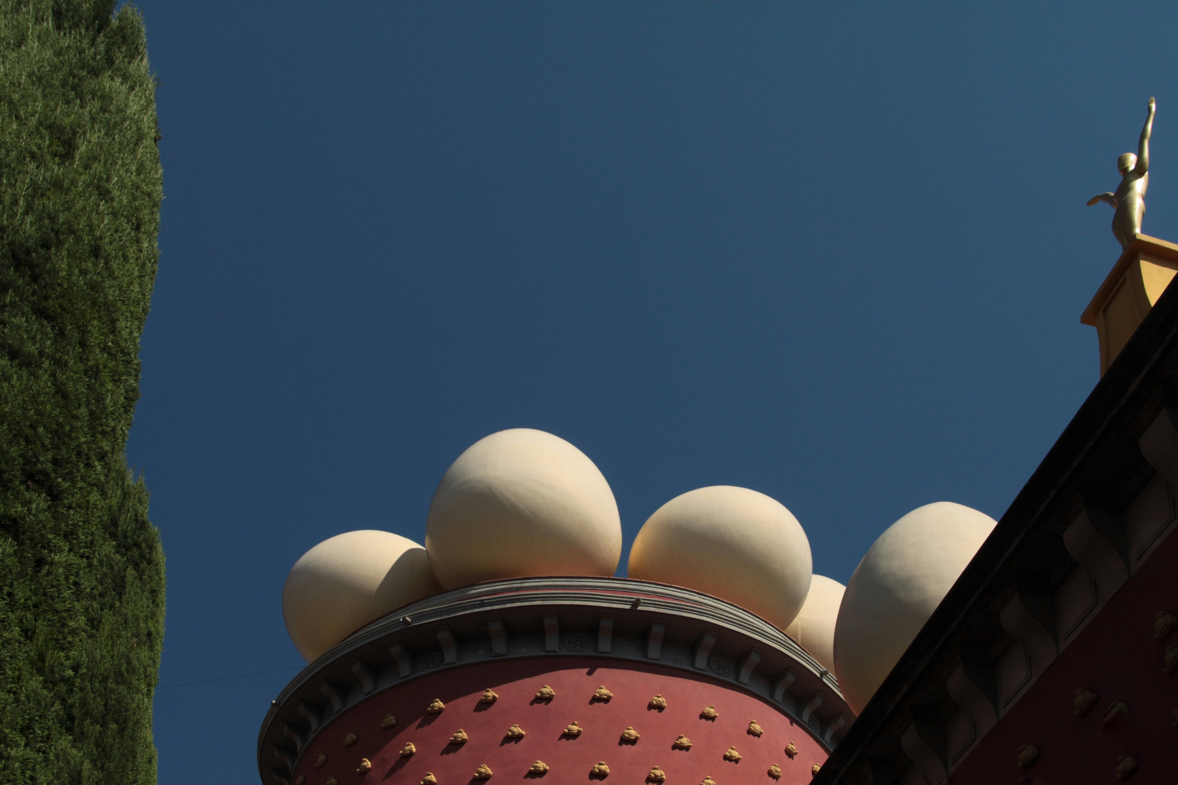 Surreal Skyline with Egg Adornments