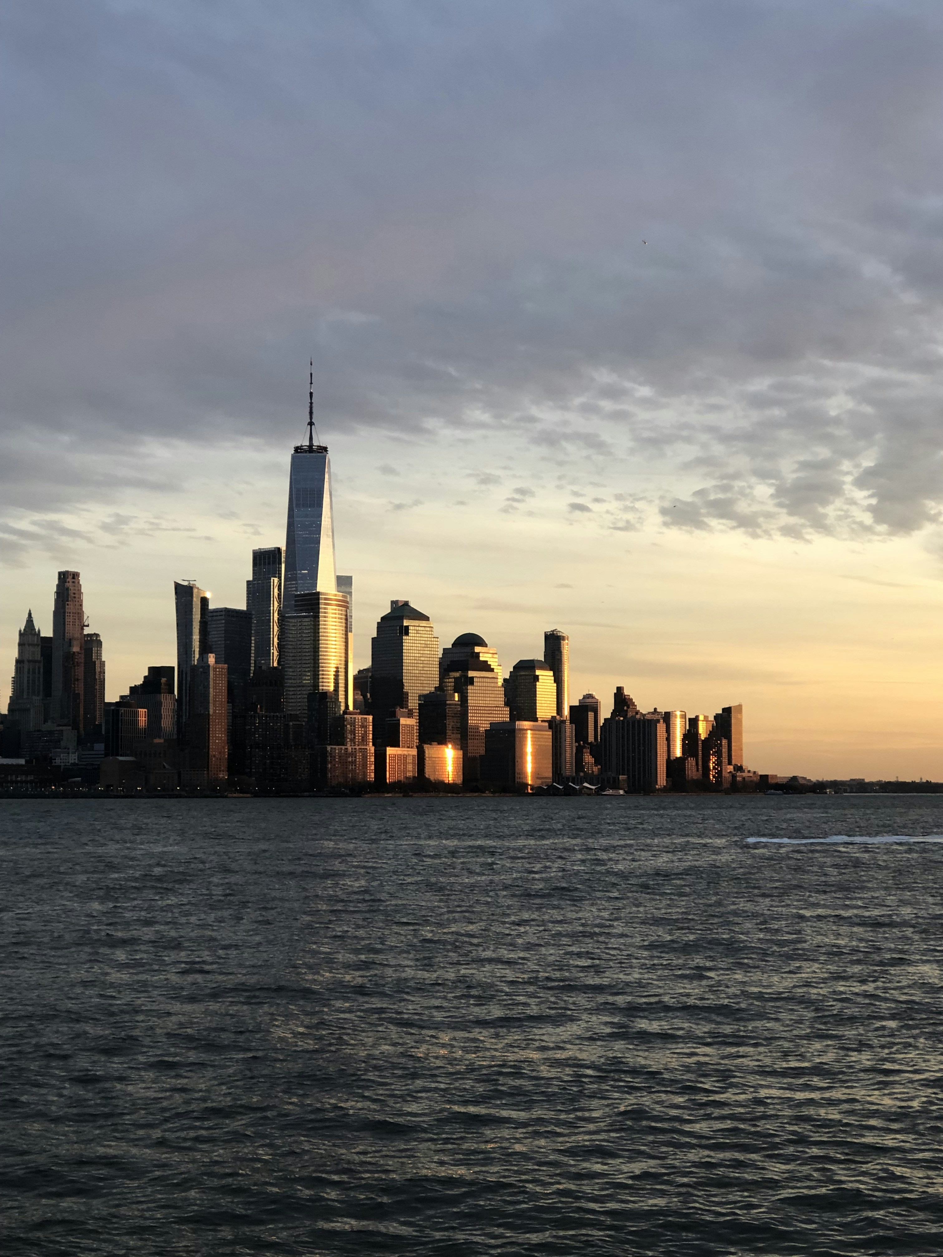 Golden Hour Over Lower Manhattan: One World Trade Center at Sunset