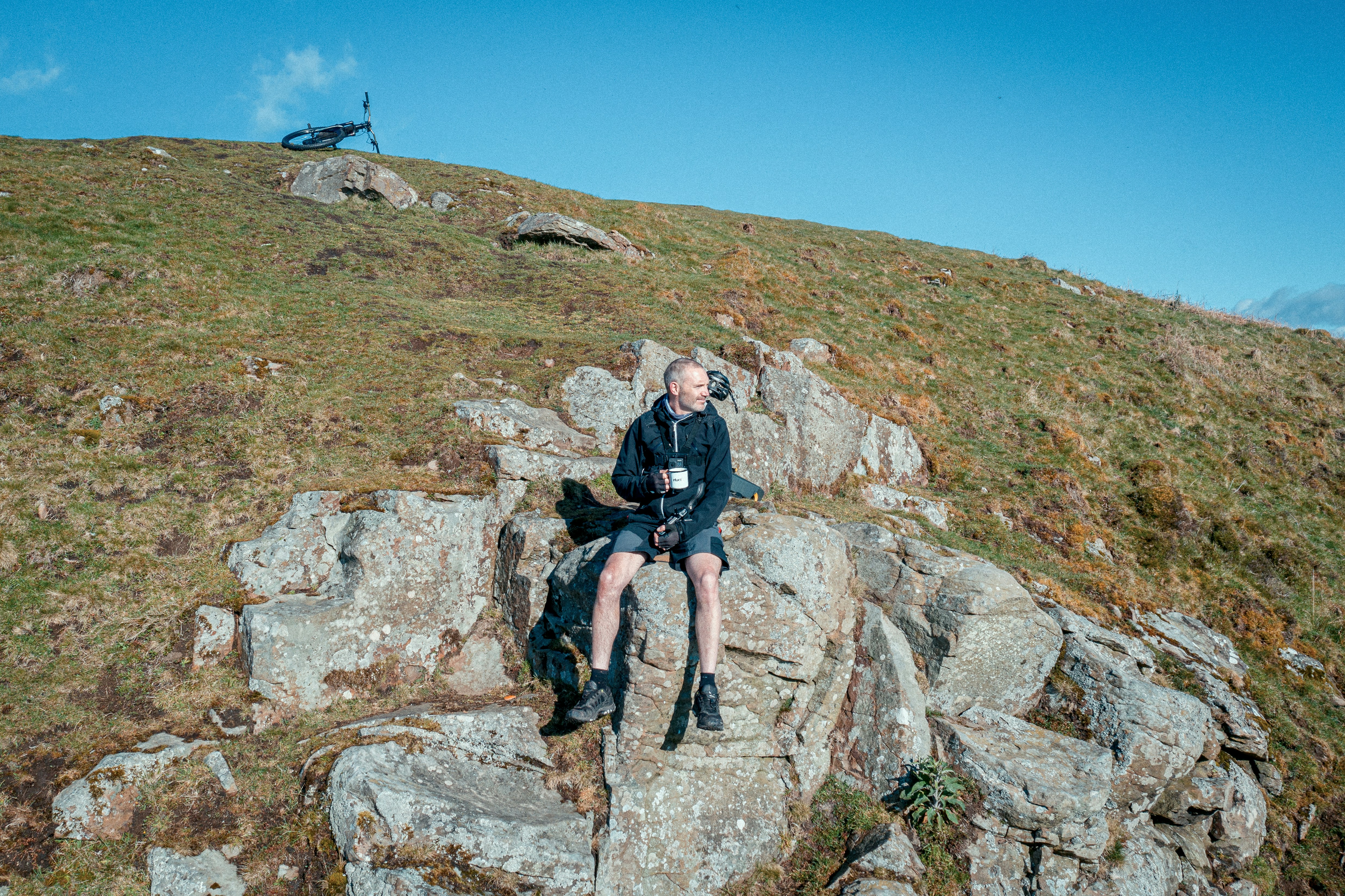 Ridgetop Respite: A Quiet Moment on Weathered Granite