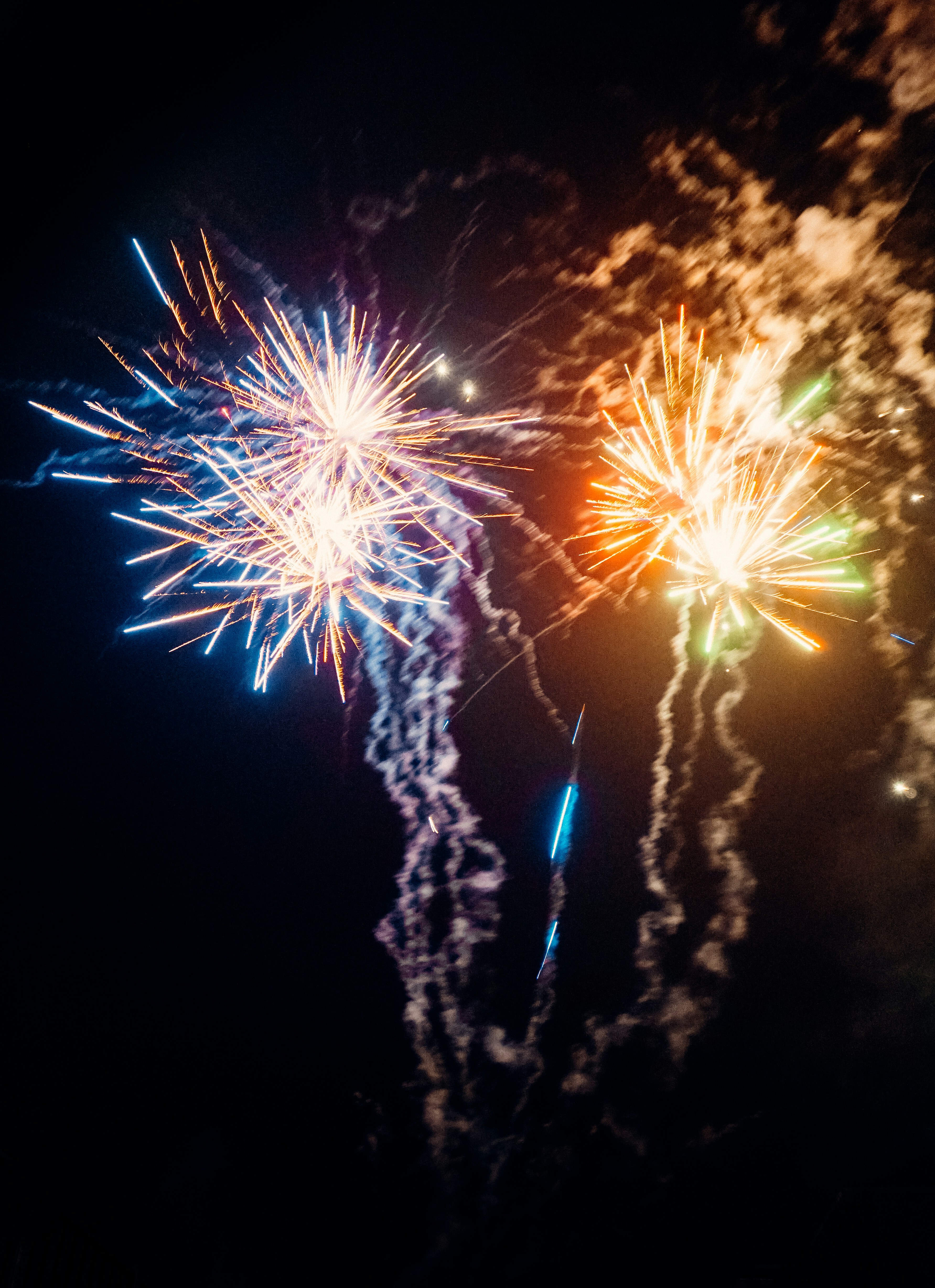 A couple of fireworks that are in the sky photo – Free Fireworks Image ...