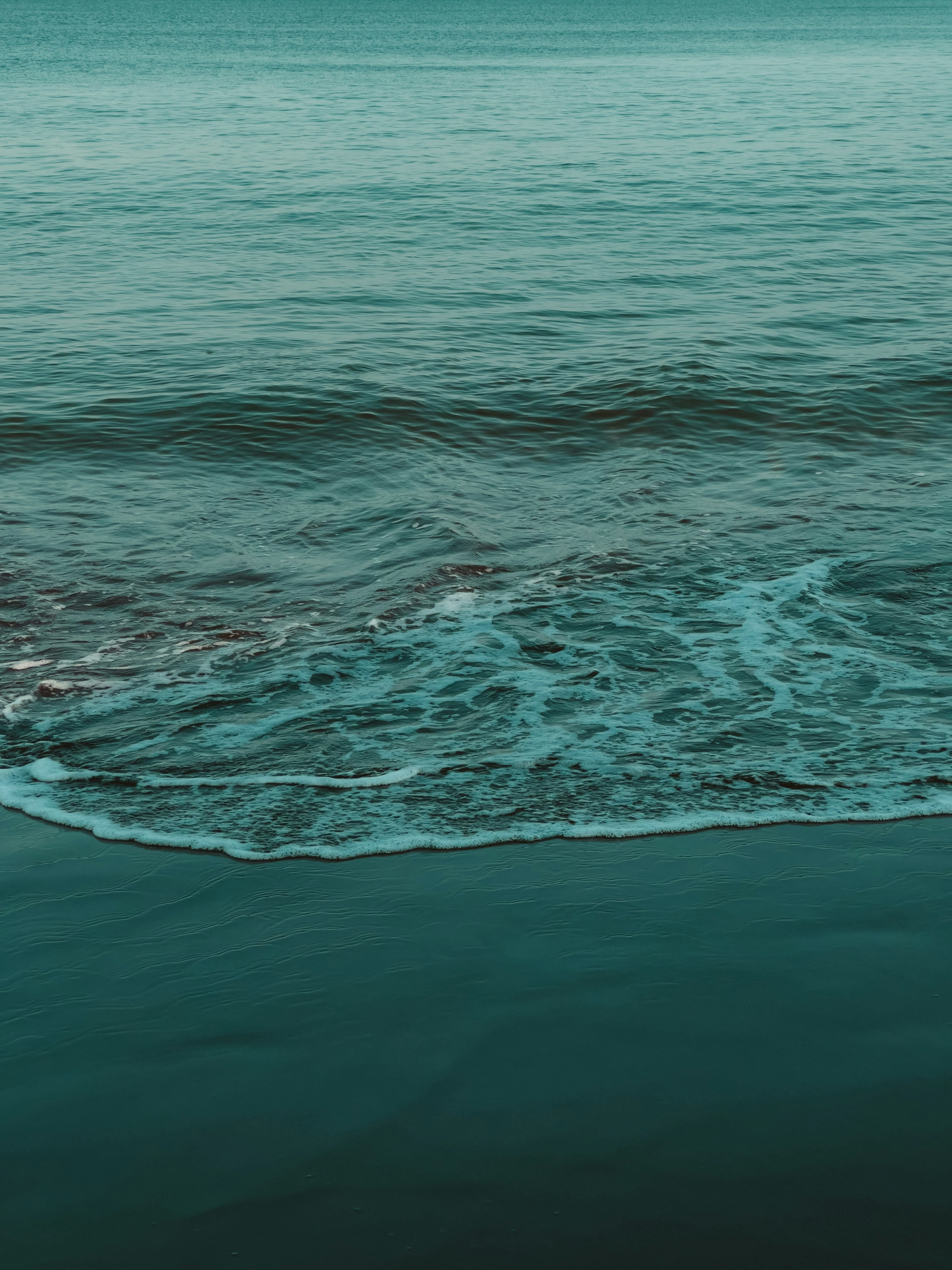 Teal Crest Over Quiet Tides: A Minimal Ocean Study