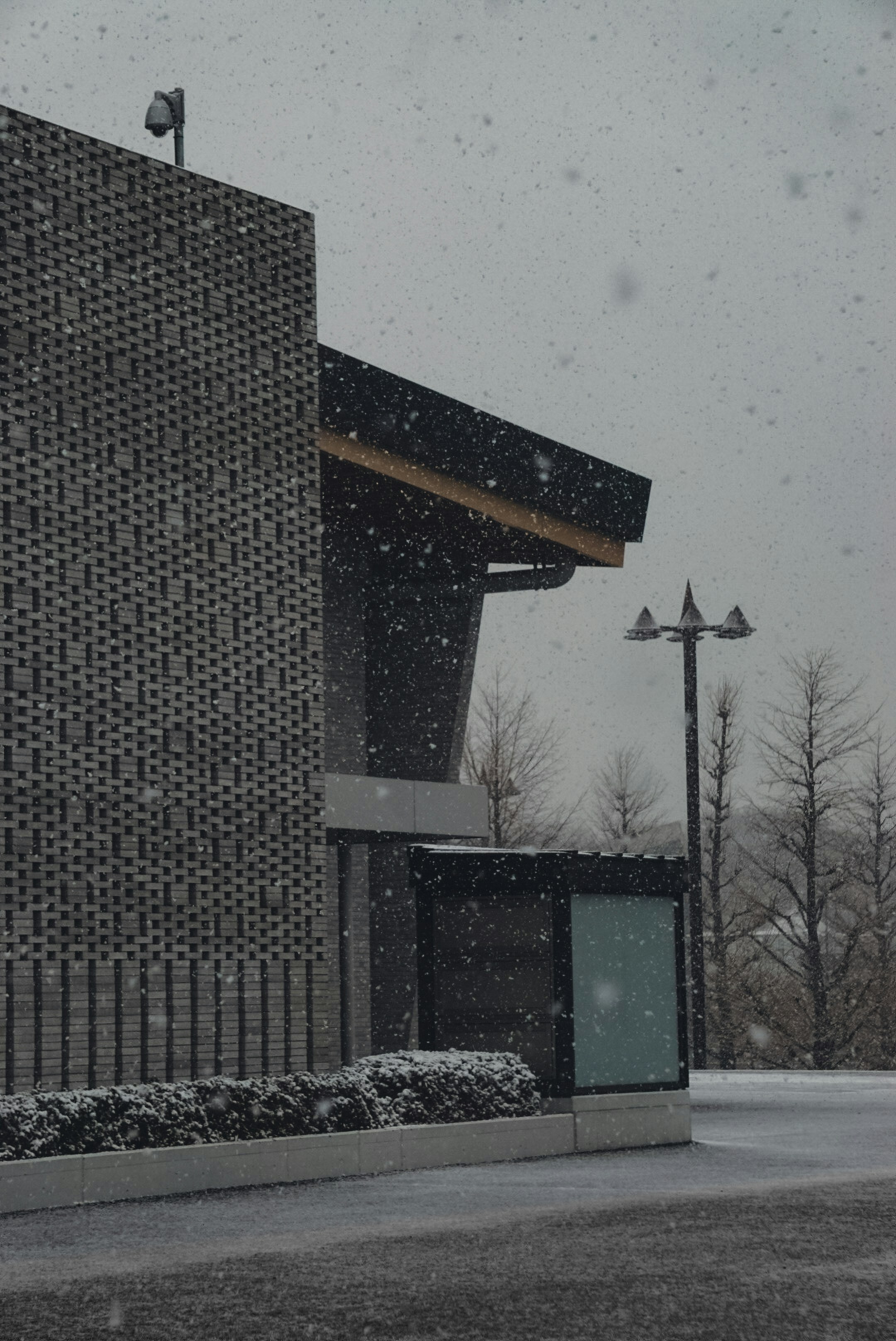 Gymnasium in the snow