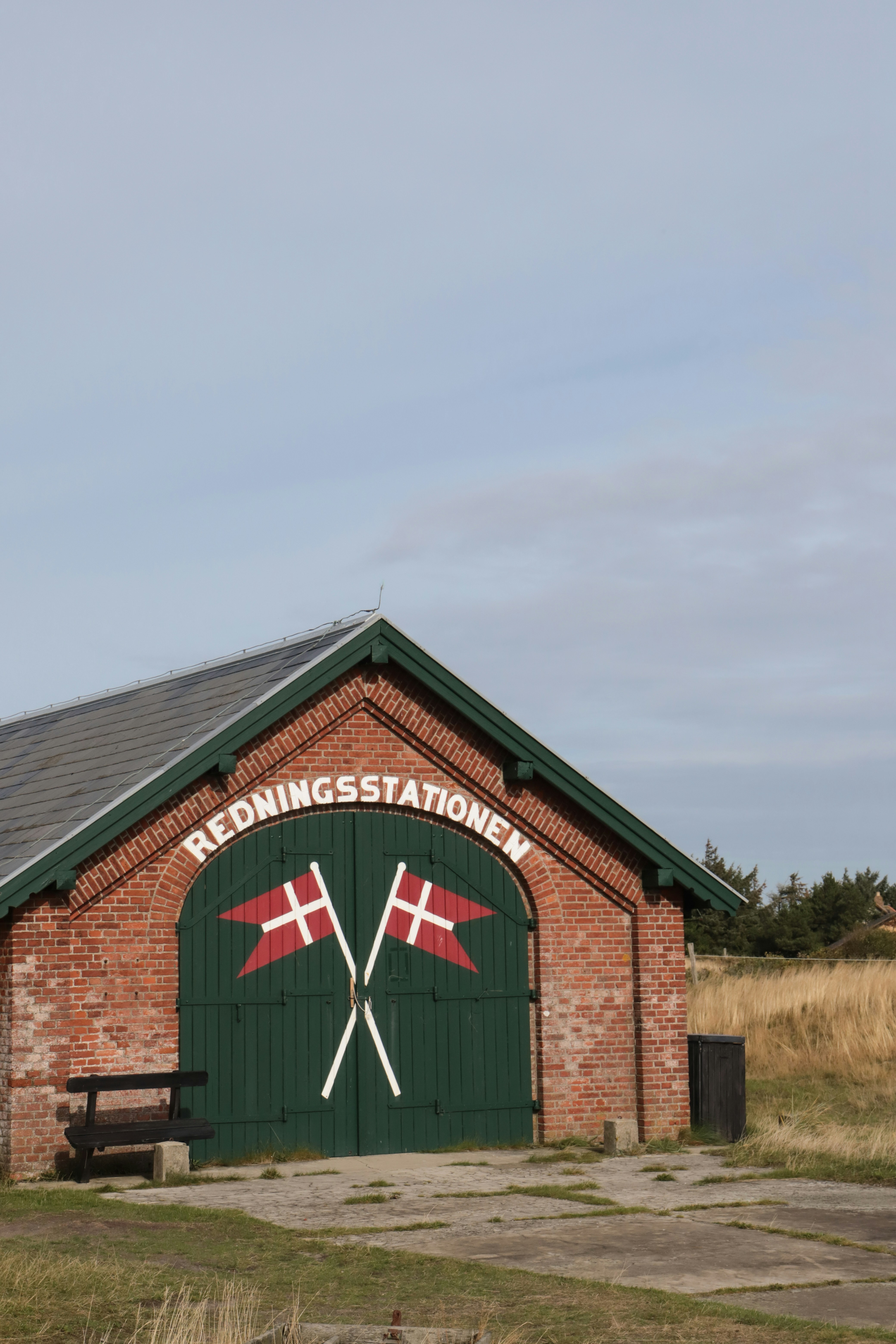 Redningsstationen: A Brick Convergence of Danish Flags