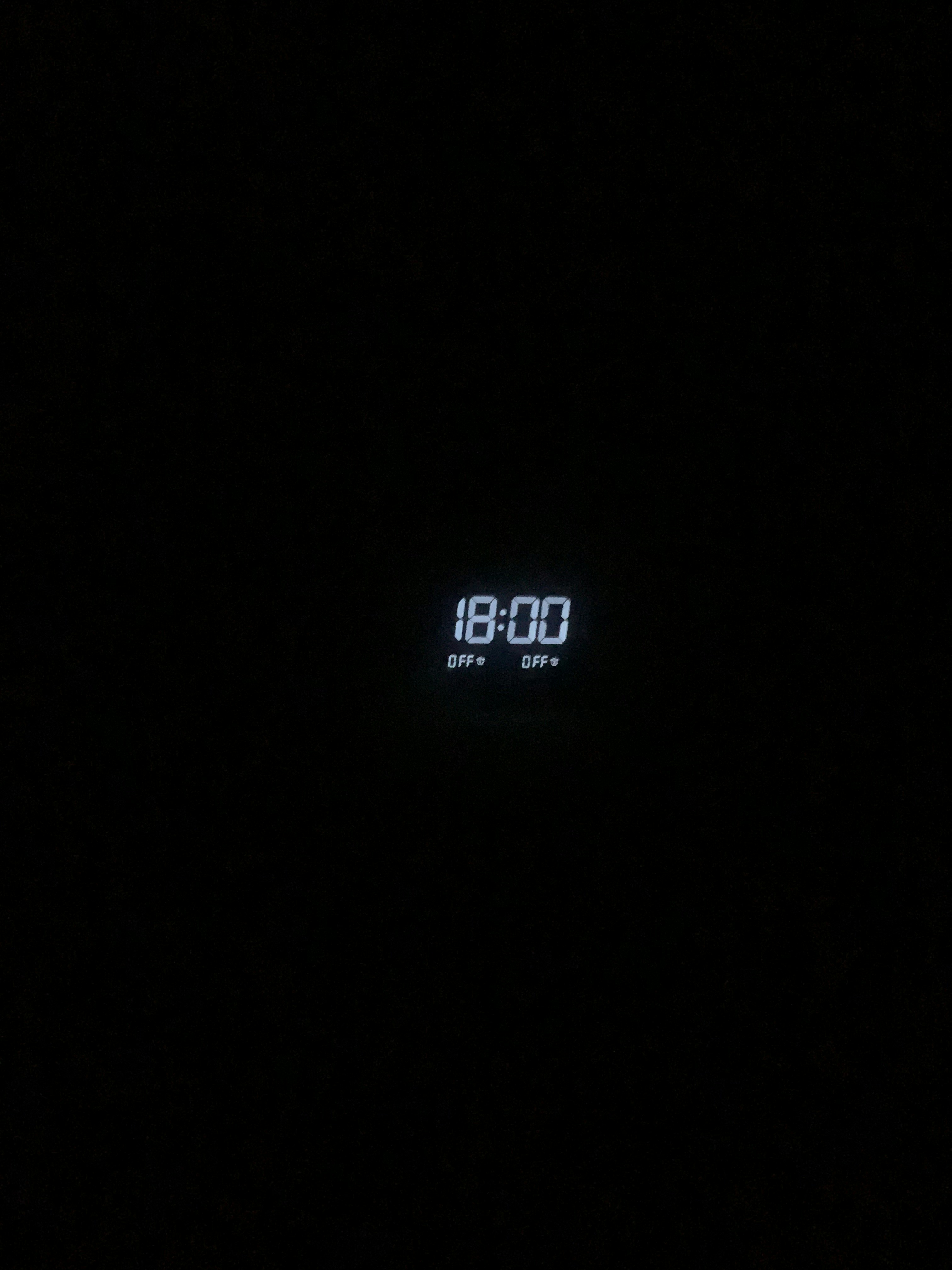 A digital clock is displayed in the dark photo – Free Digital clock ...