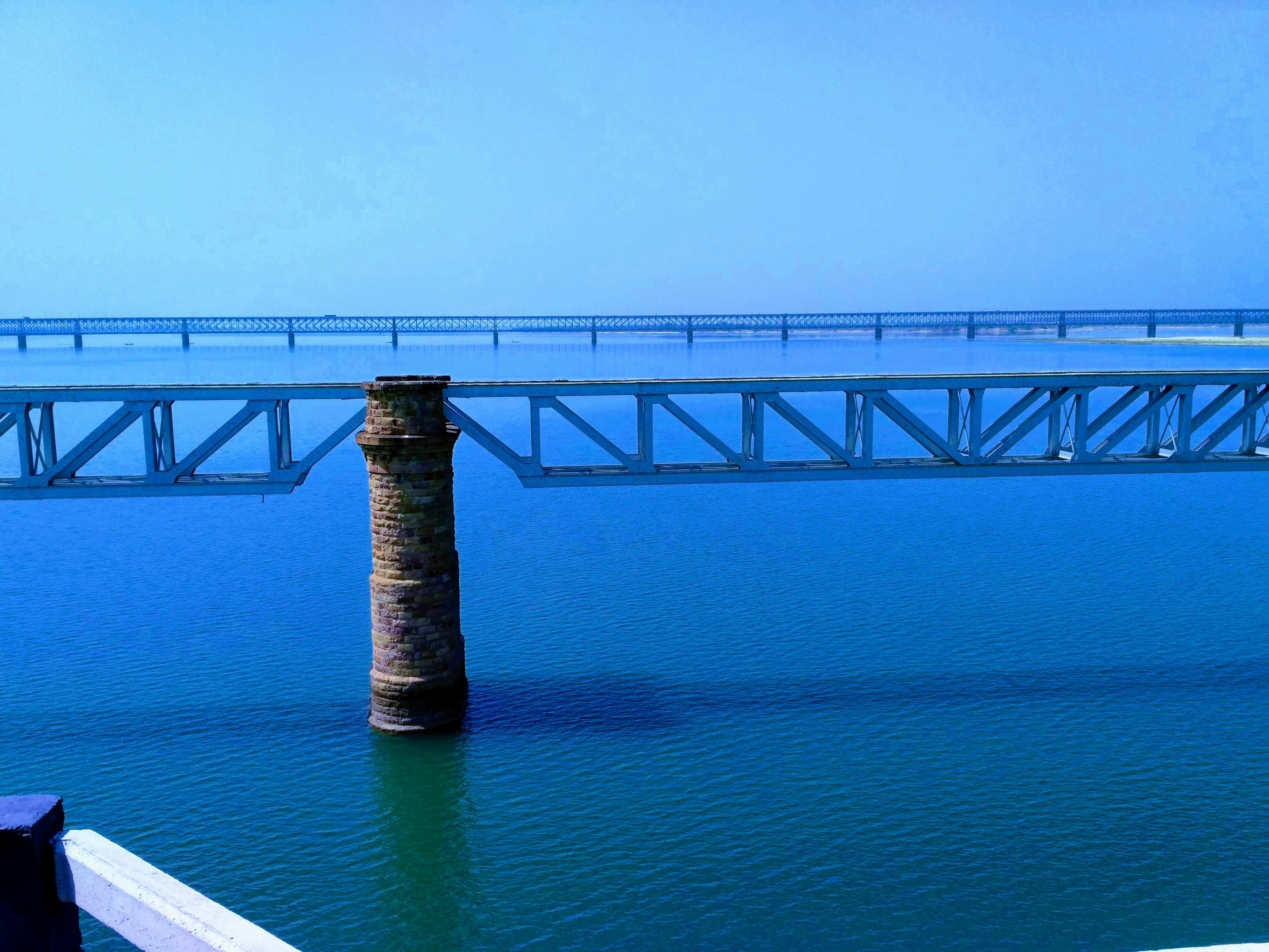 a large bridge over a large body of water