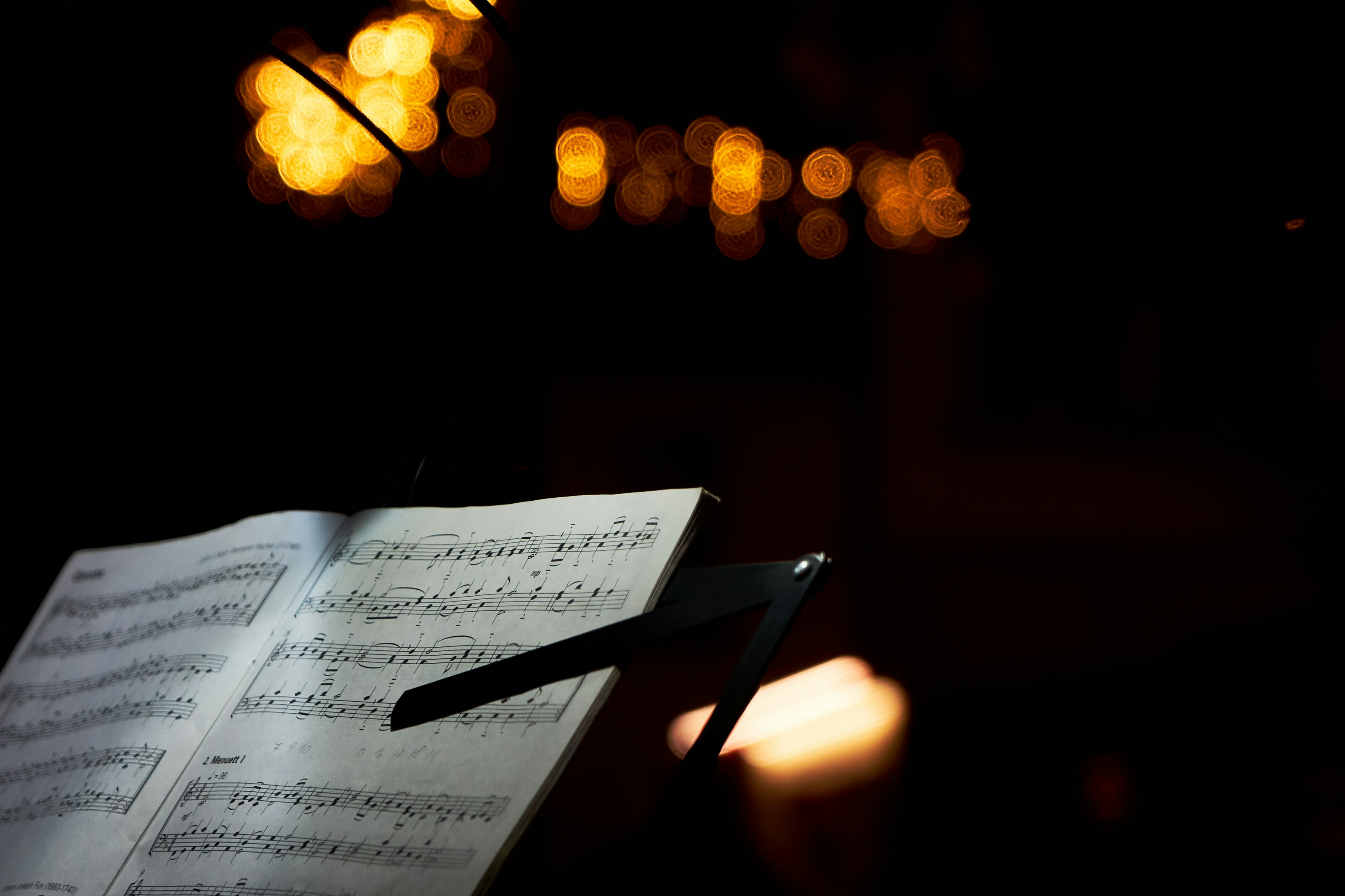 An open sheet of music sitting on top of a table photo – Free Notes ...