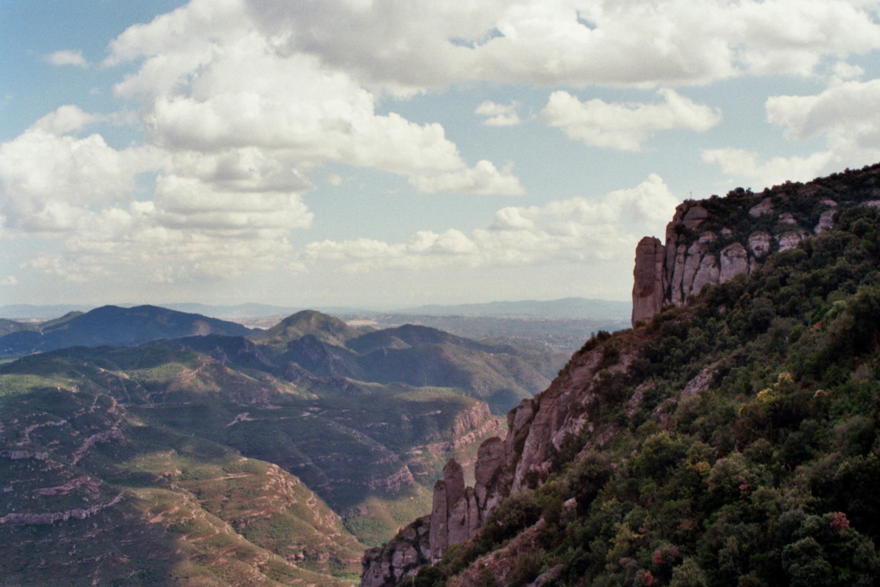 A view of a mountain range from a high point of view photo – Free ...