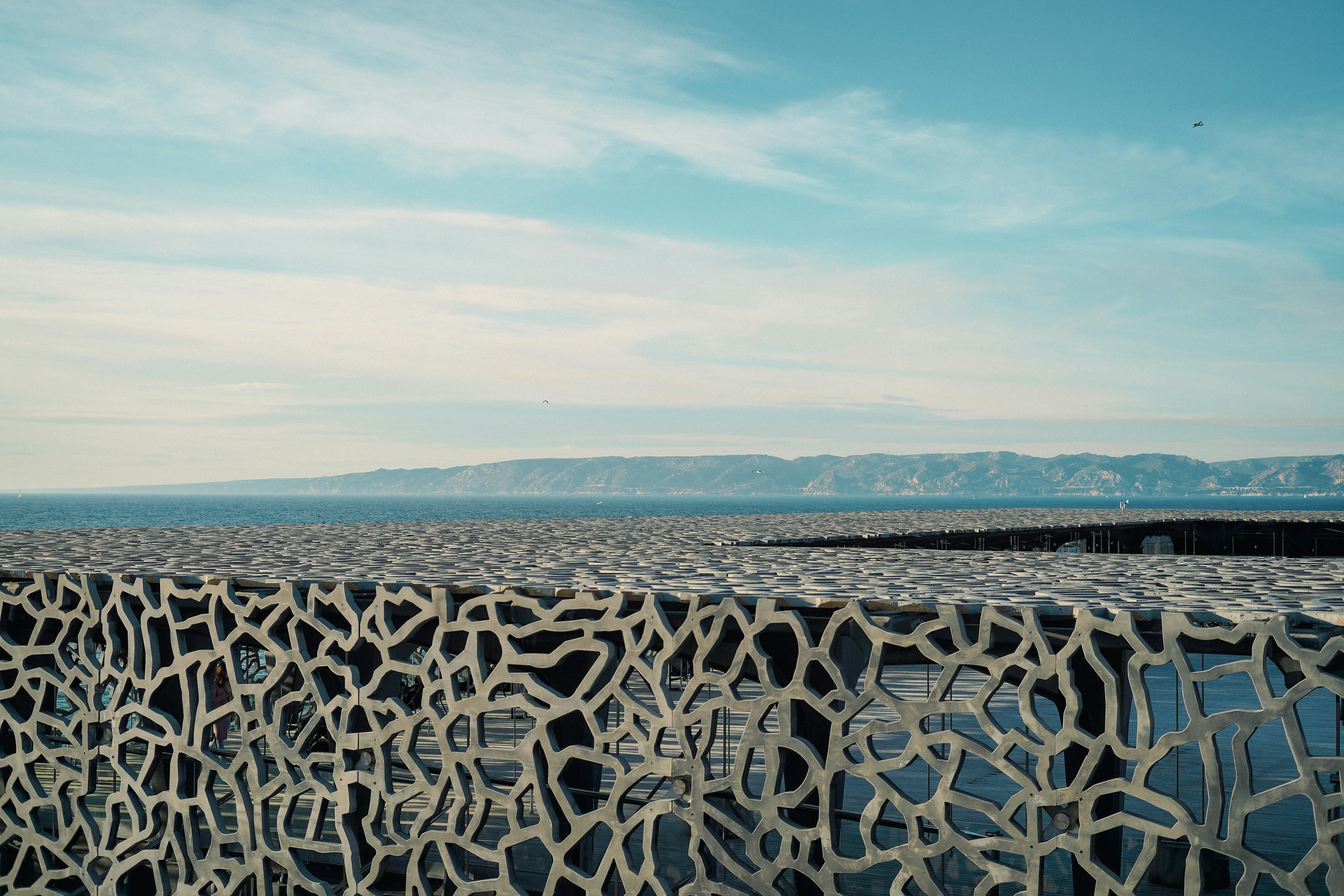 Lattice Overlook: Sea and Sky
