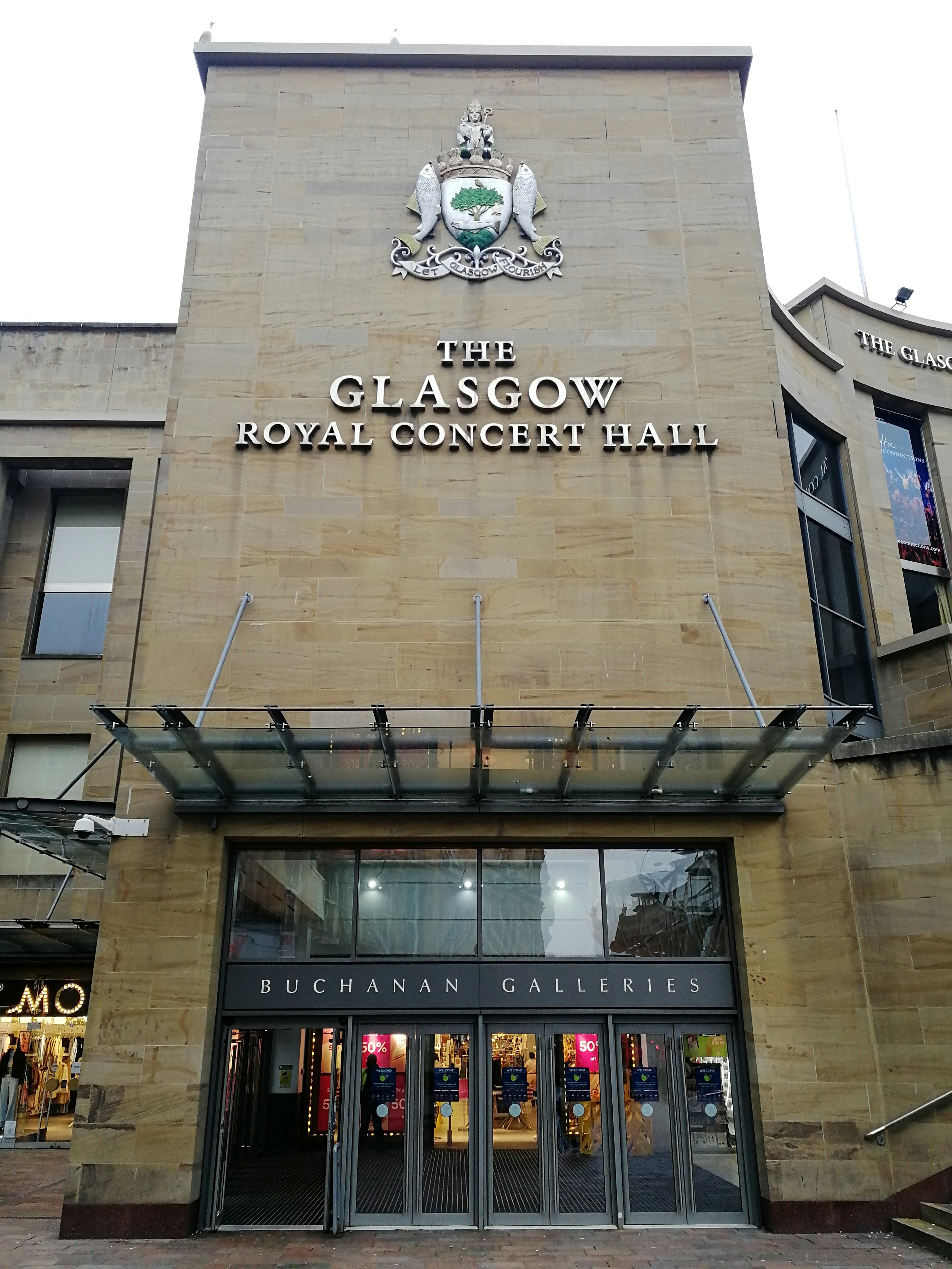 L’entrée du Royal Concert Hall photo – Image gratuite de Glasgow sur ...