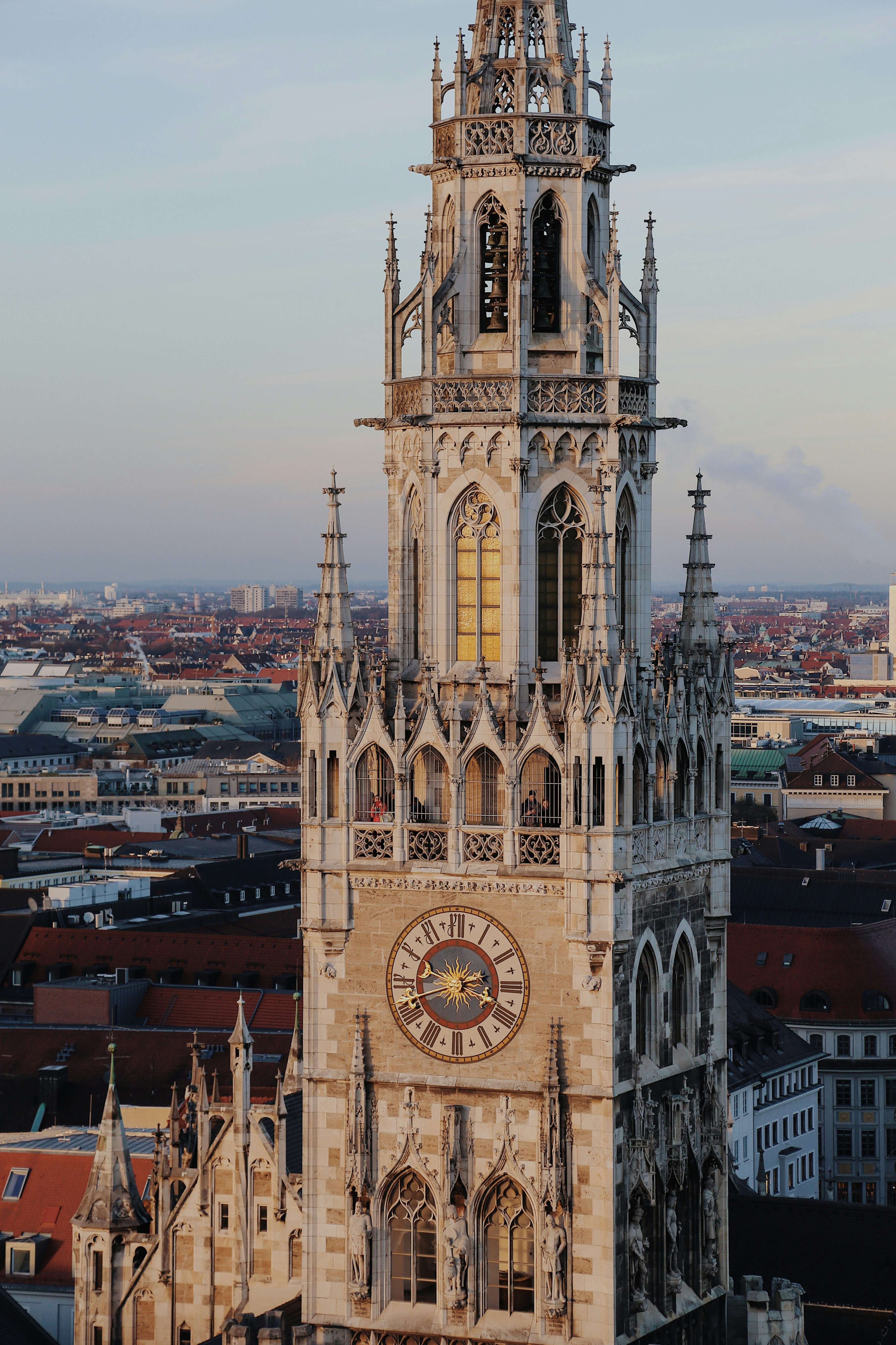 A very tall clock tower towering over a city photo – Free Germany Image ...