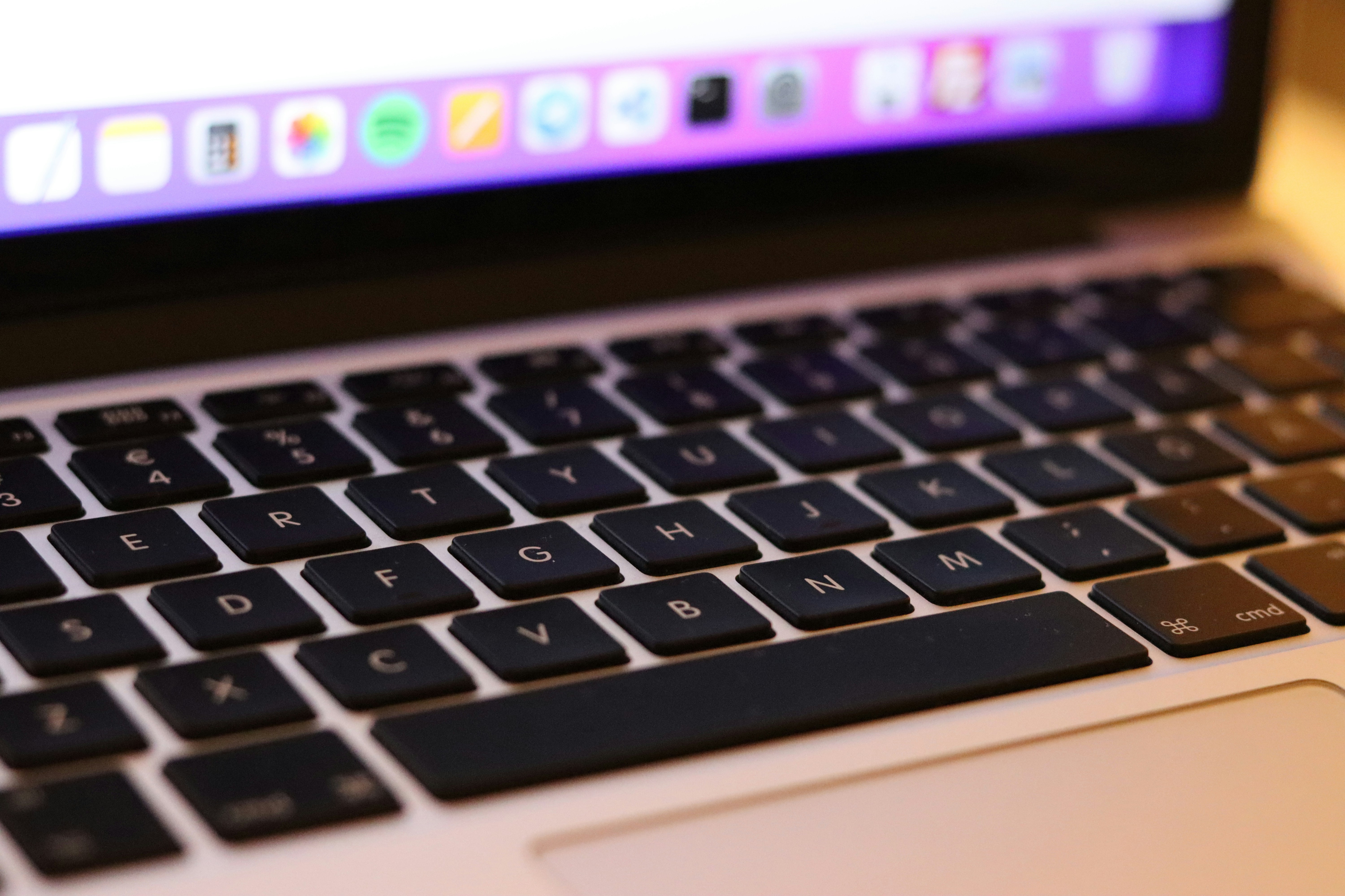 A close up of a laptop computer keyboard photo – Free Computer keyboard ...