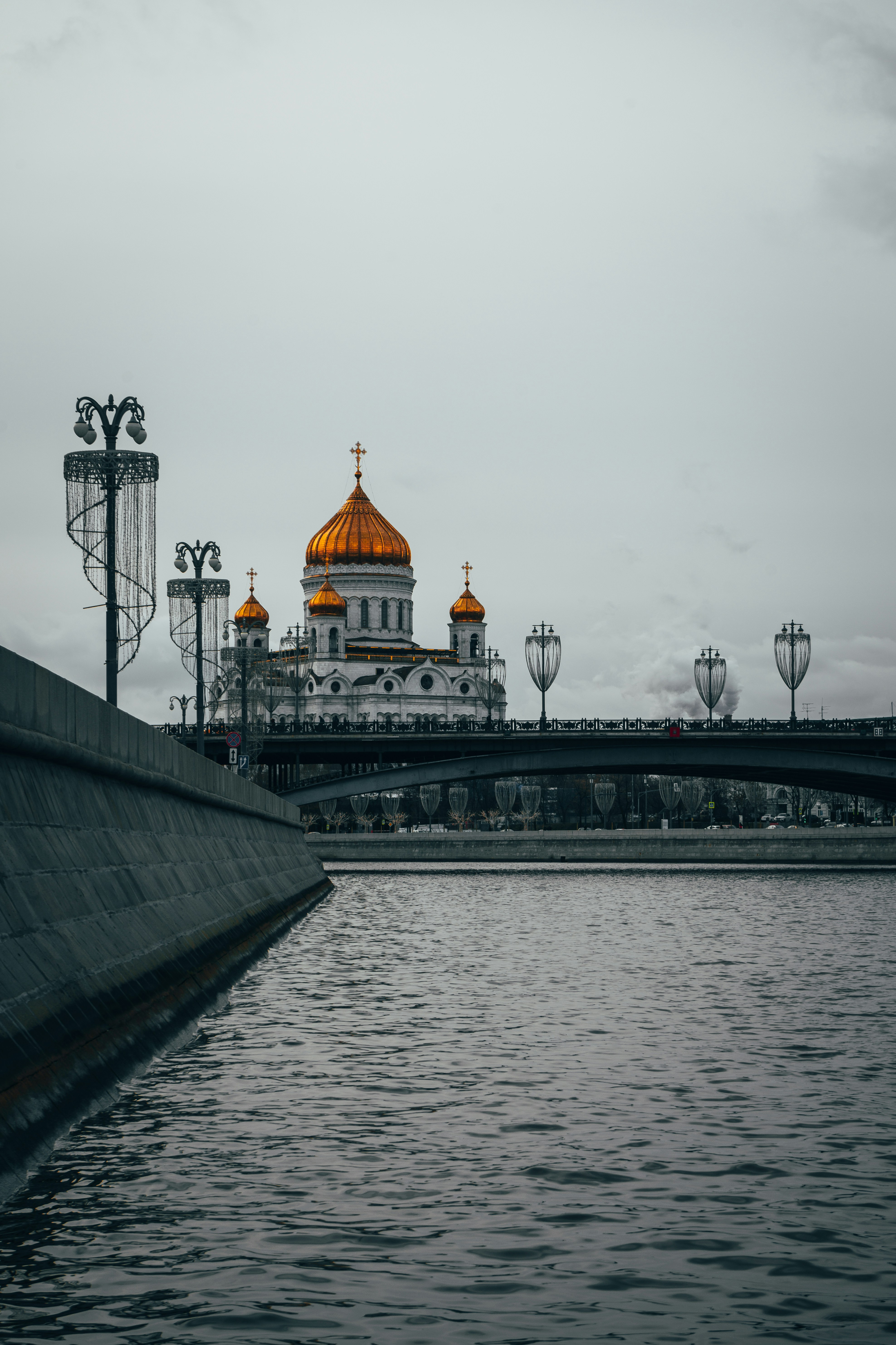 Golden Domes Above the River: A Quiet City Moment
