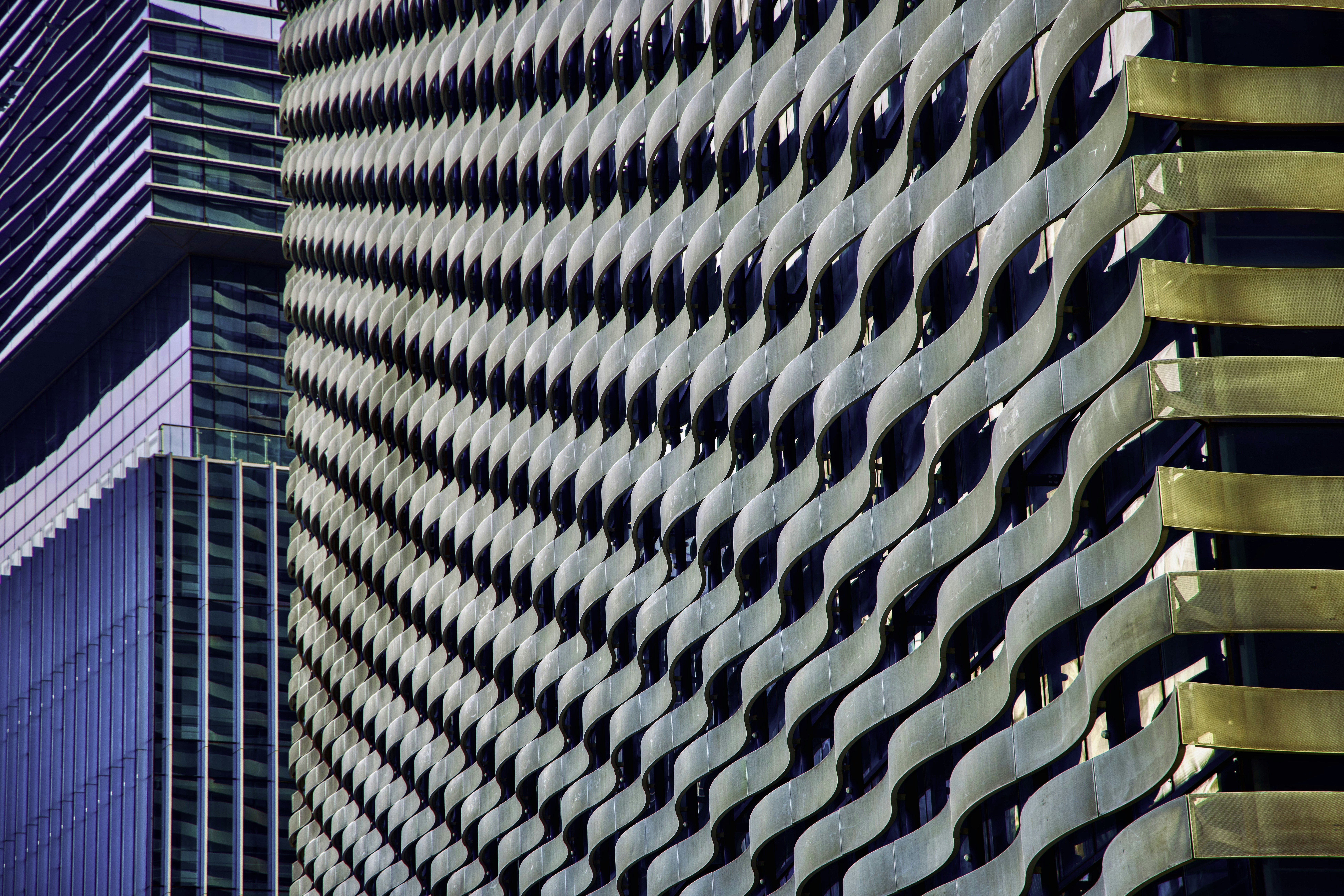 A close up of the side of a building photo – Free Building Image on ...