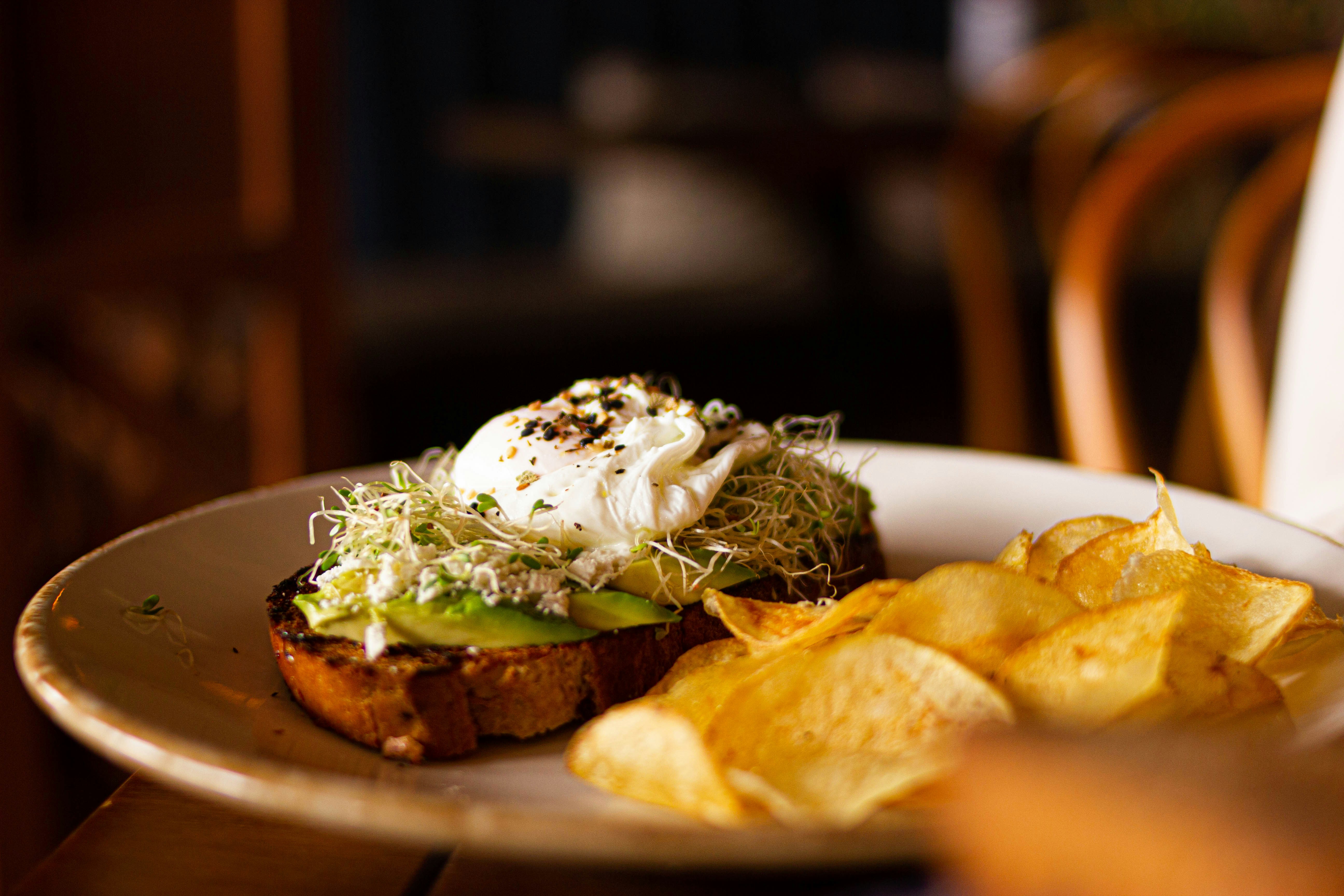 Gourmet Avocado Toast with Crispy Chips