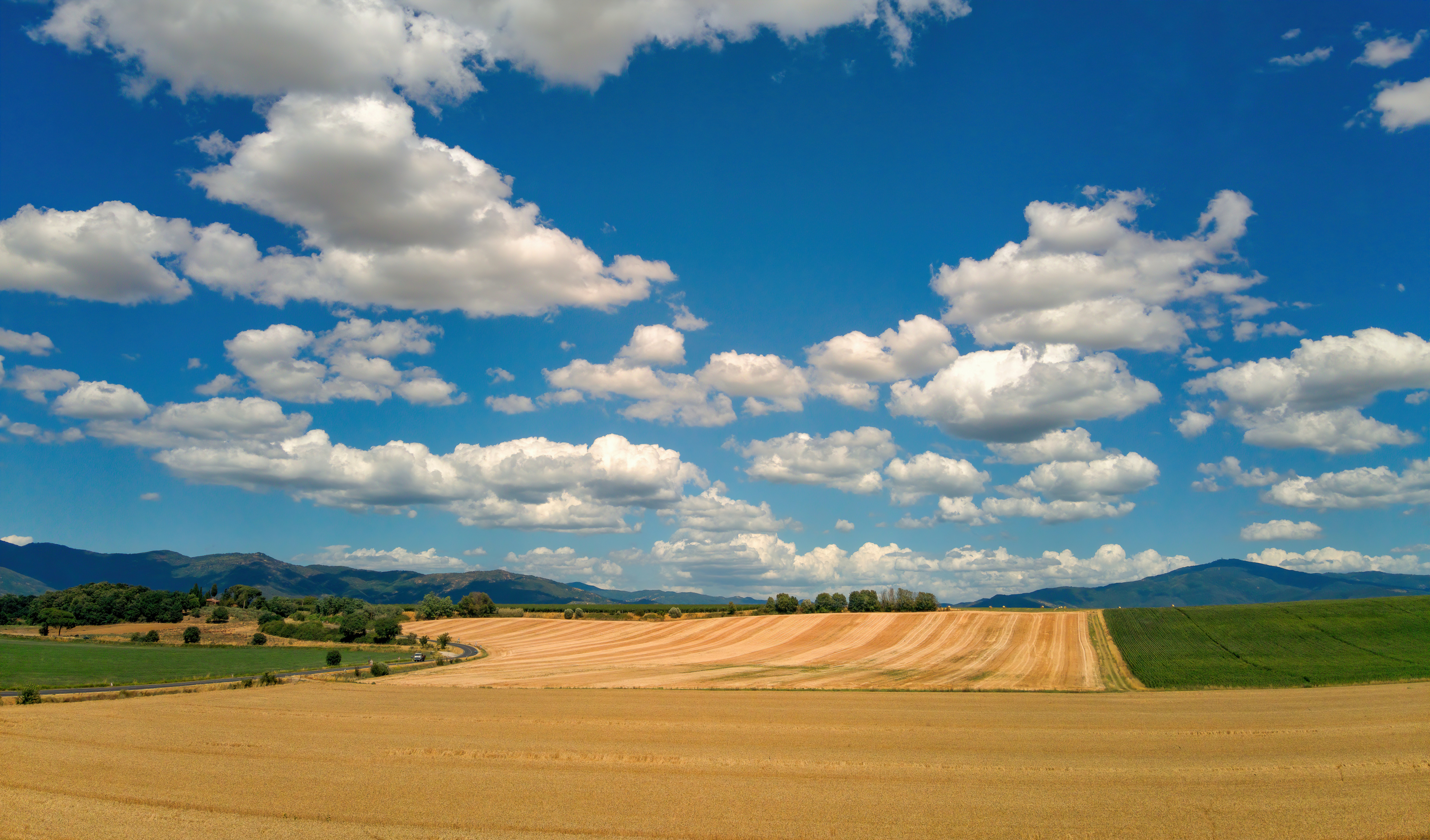 Ein großes Feld mit einem Himmel voller Wolken Foto – Kostenloses Bild ...