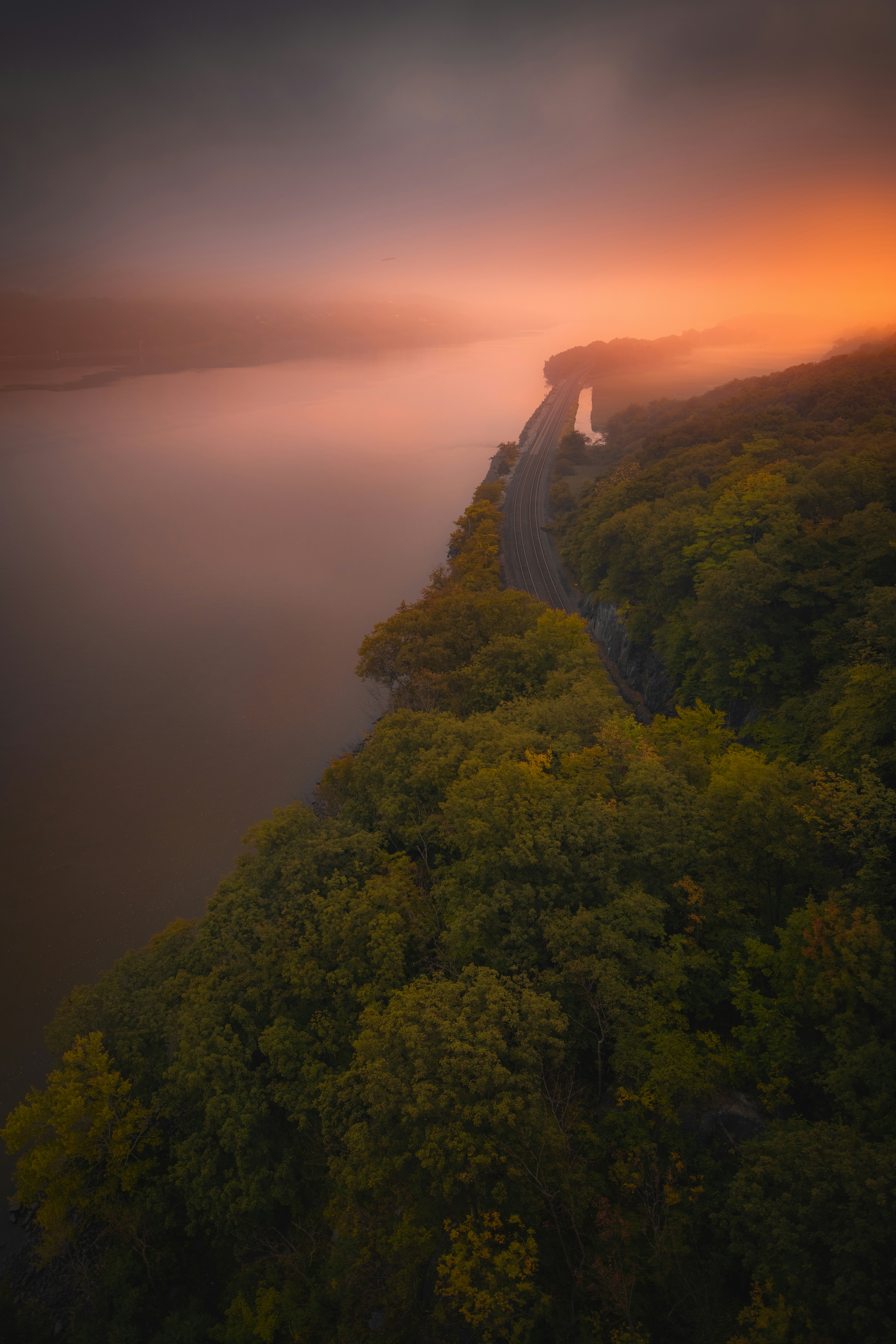 Un long tronçon de route au milieu d’une forêt photo – Photo Etats-Unis ...