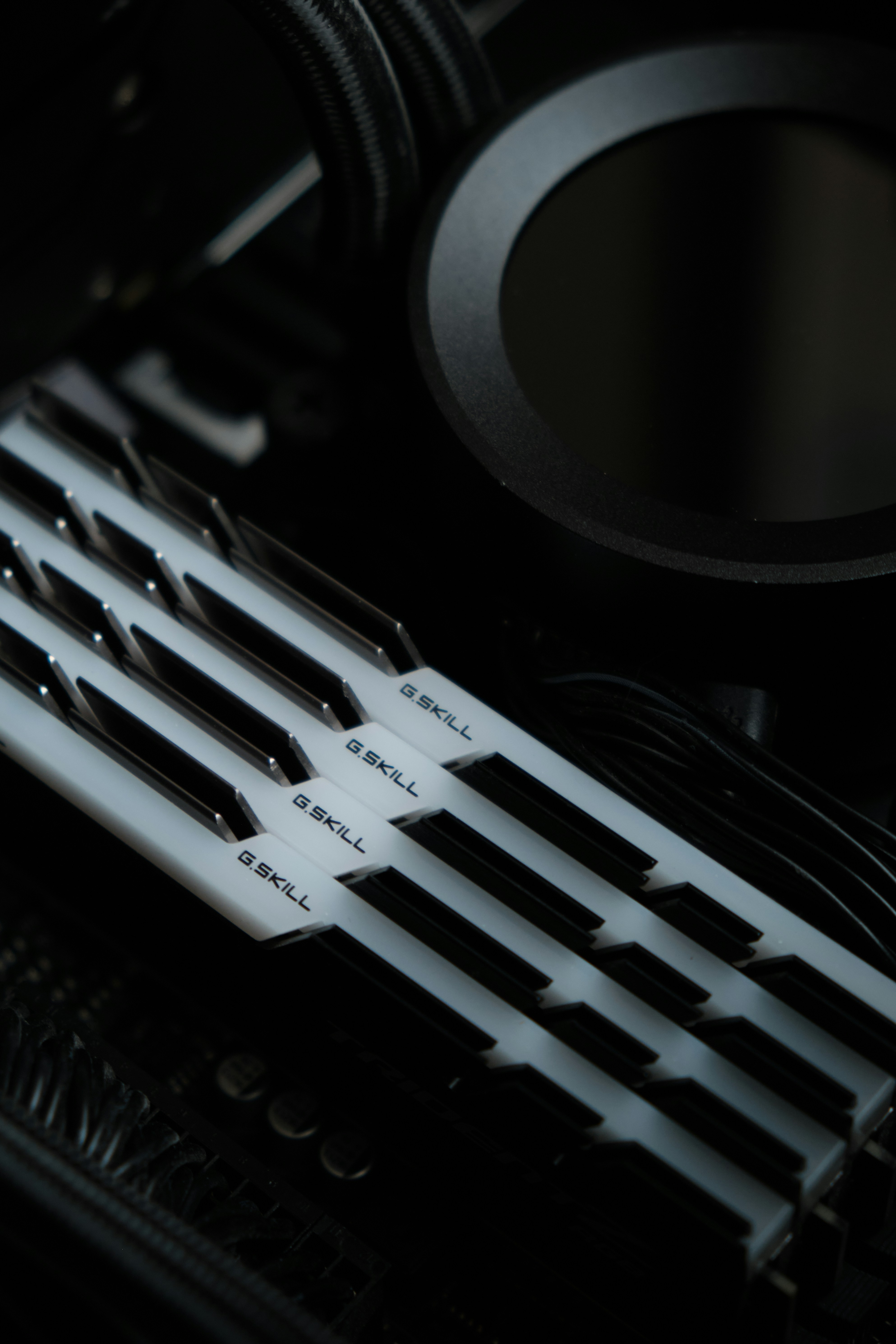 A close up of a black and white computer case photo – Free Technology ...