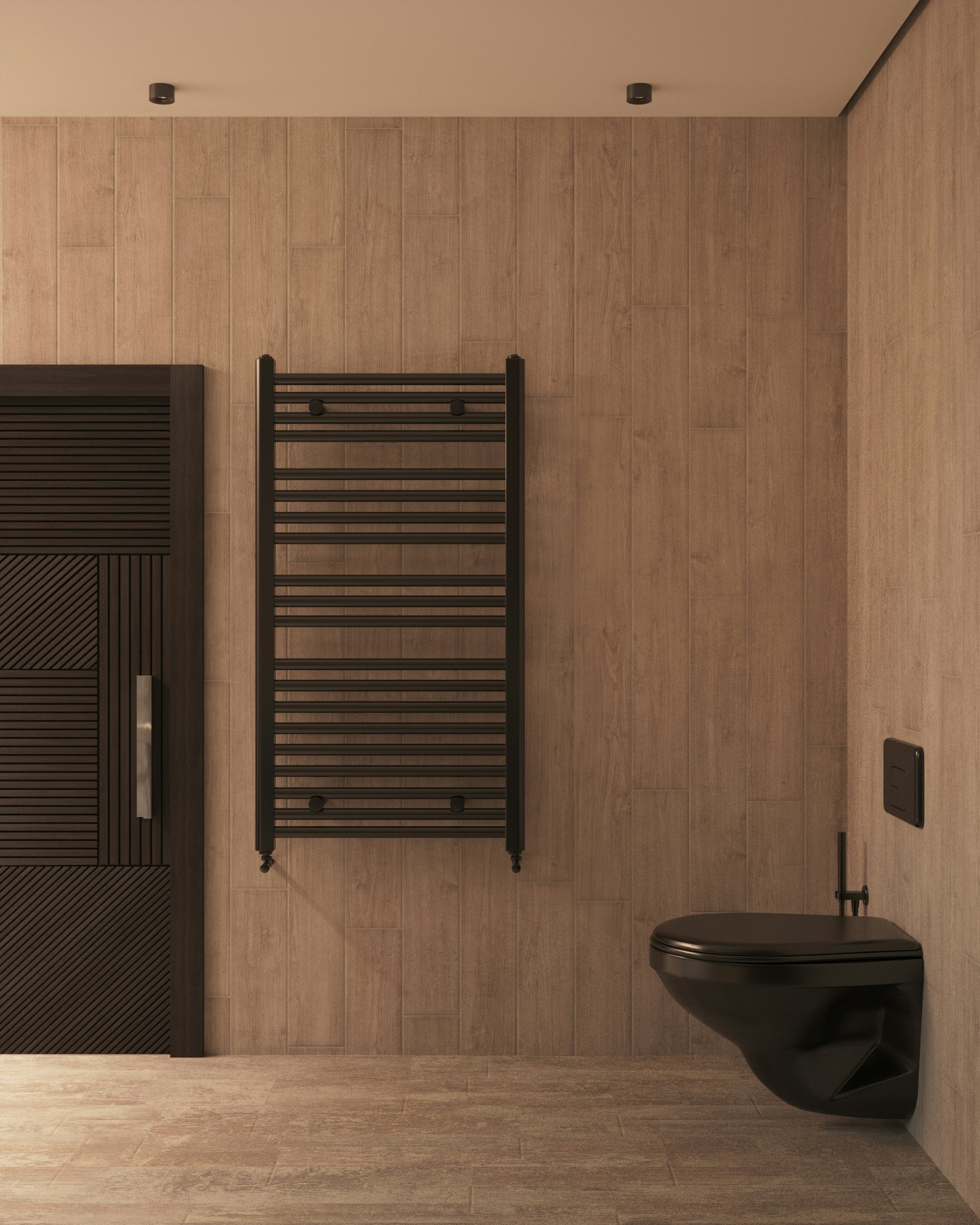 A bathroom with a toilet and a radiator photo – Free Interior design ...