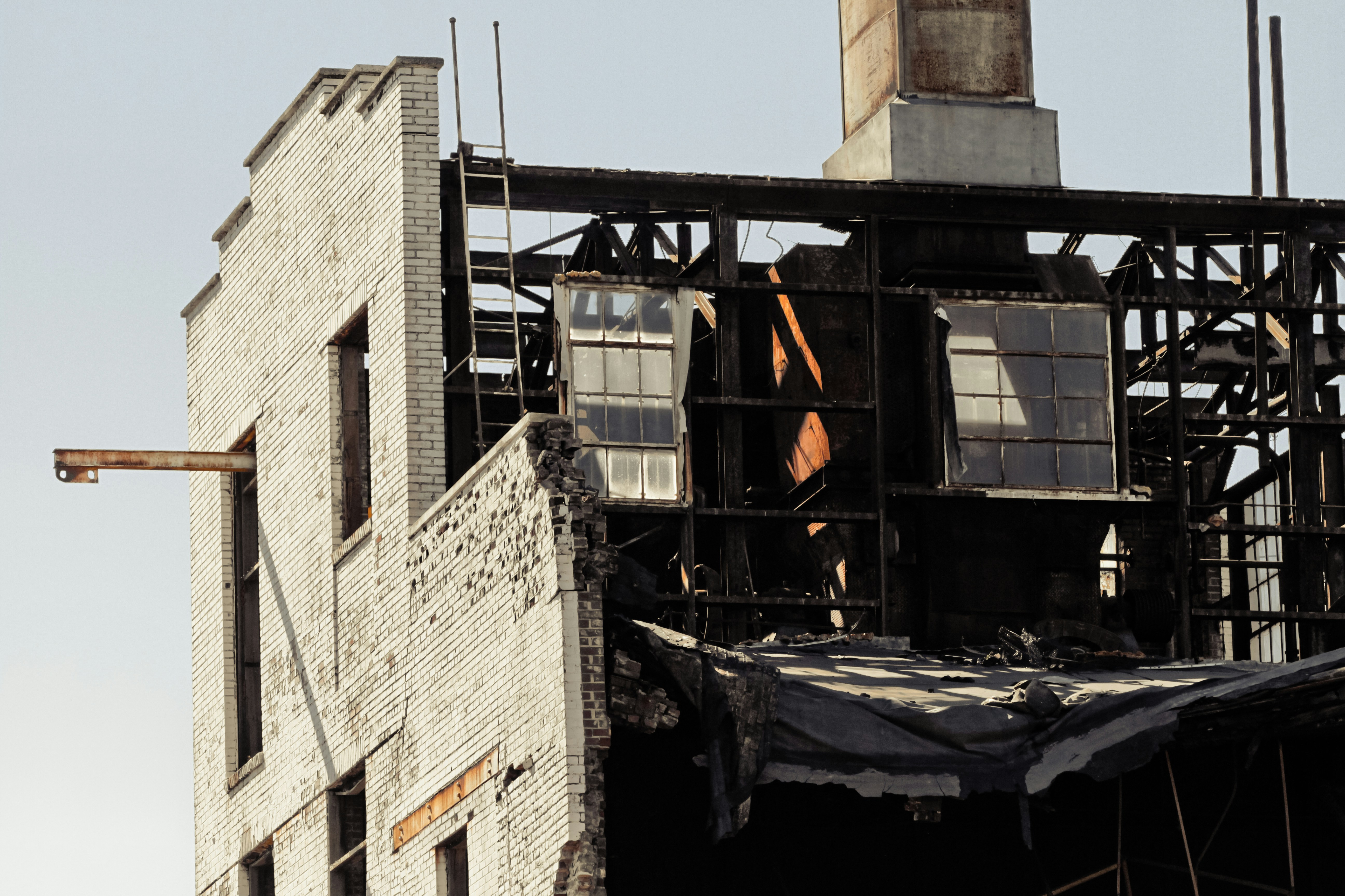 An old building with a broken down roof photo – Free Indiana Image on ...
