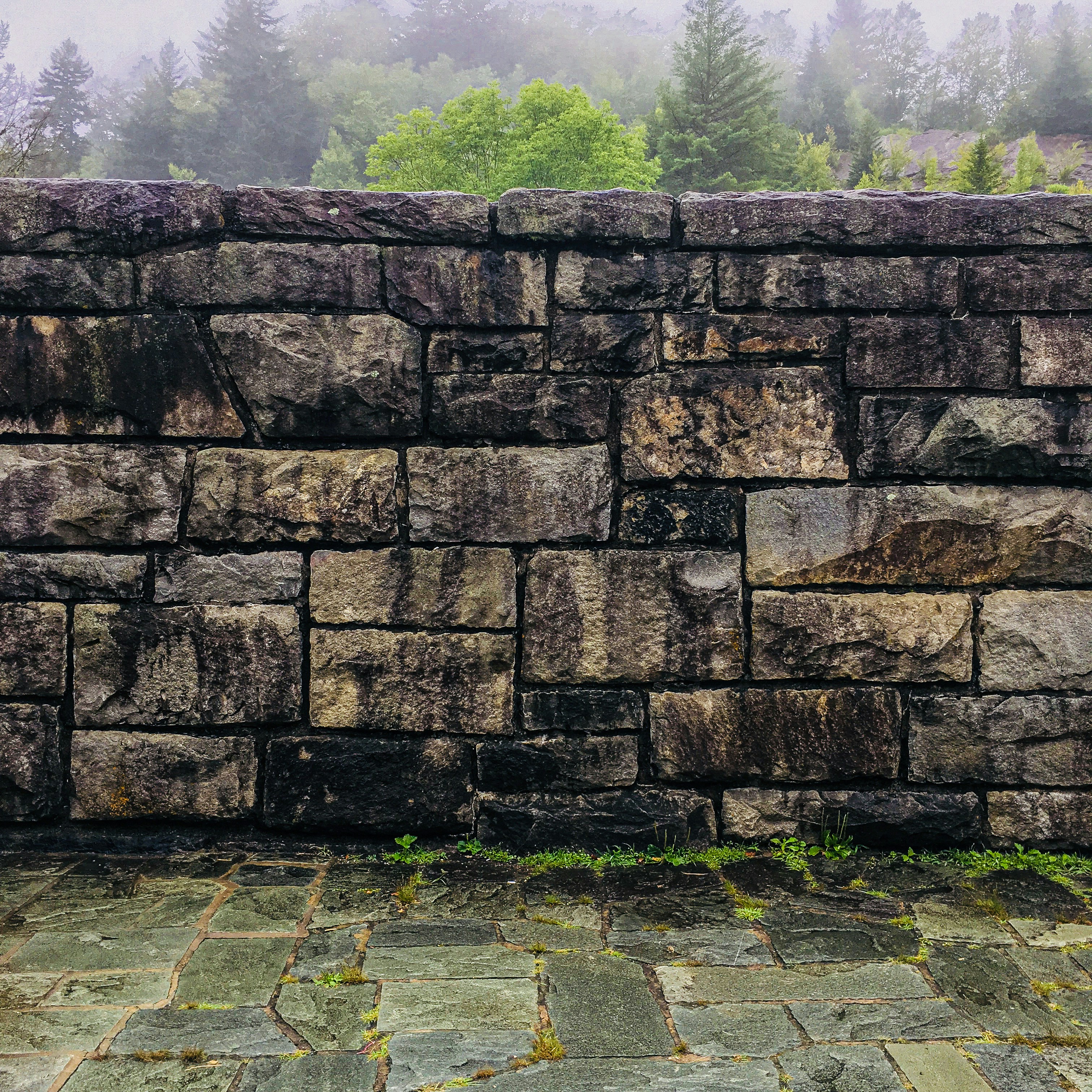 Stone Wall on Mountain (unknown location)