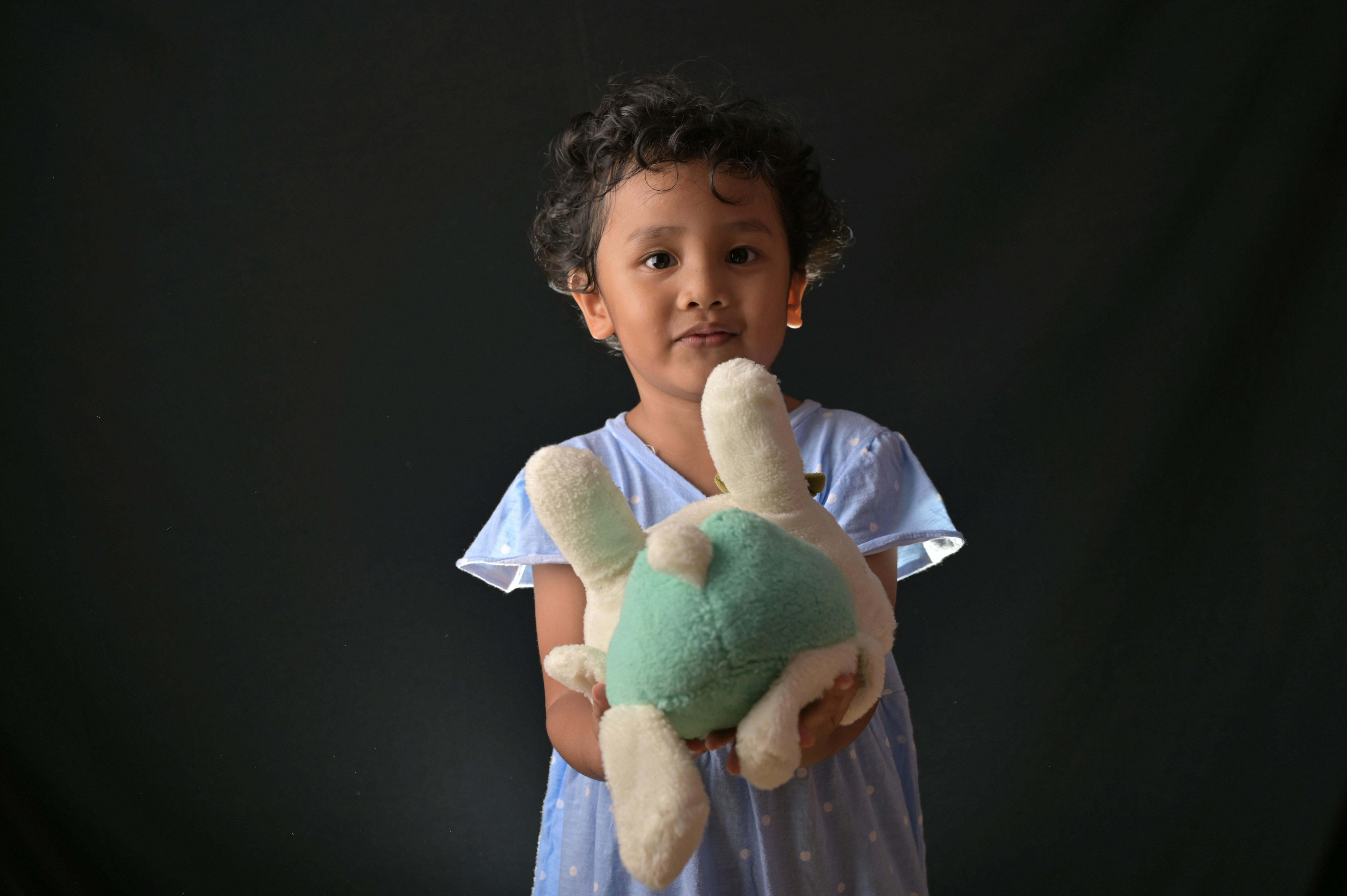 Child's Play: A Moment with a Bunny Companion