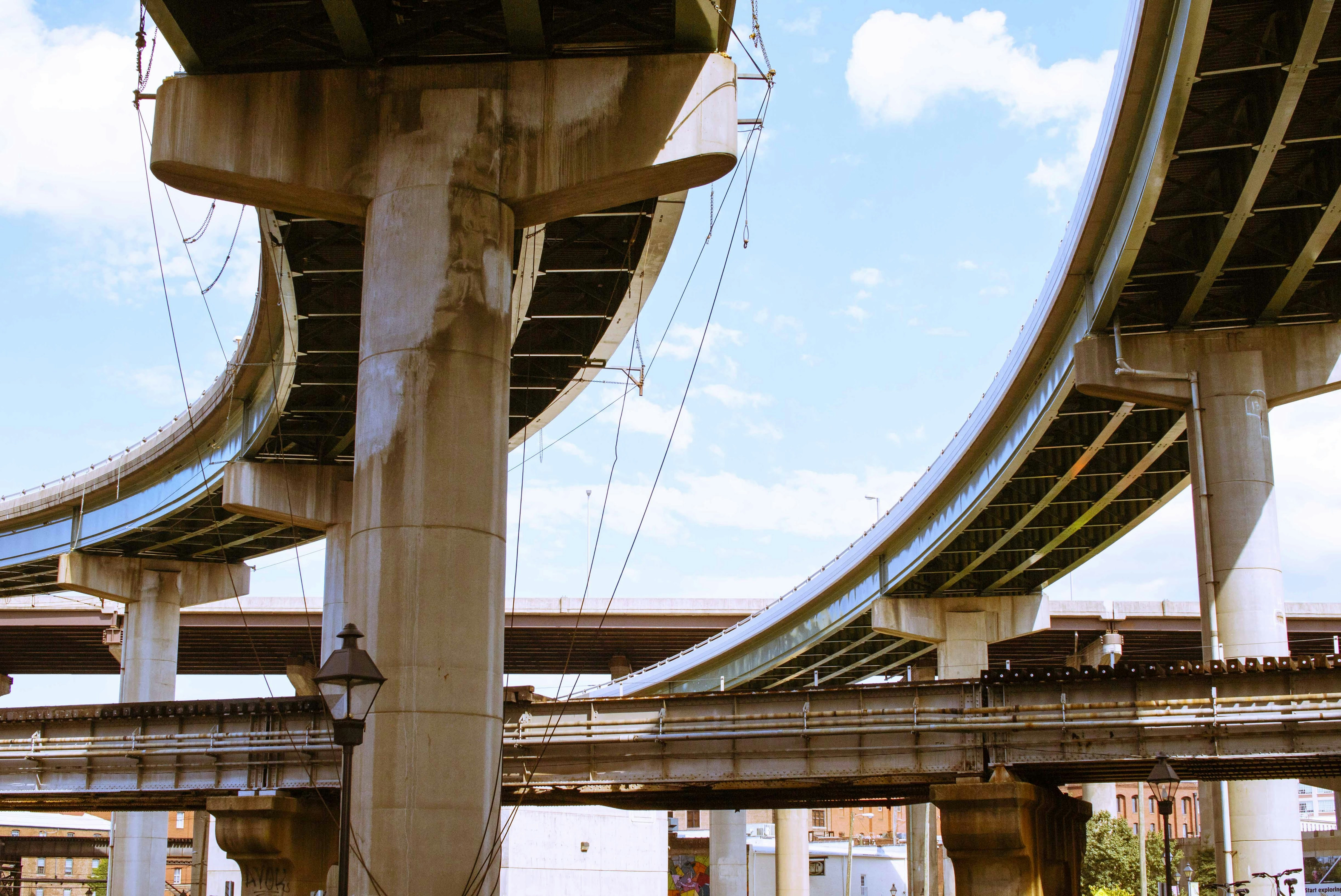 A view of the underside of an overpass photo – Free Richmond Image on ...
