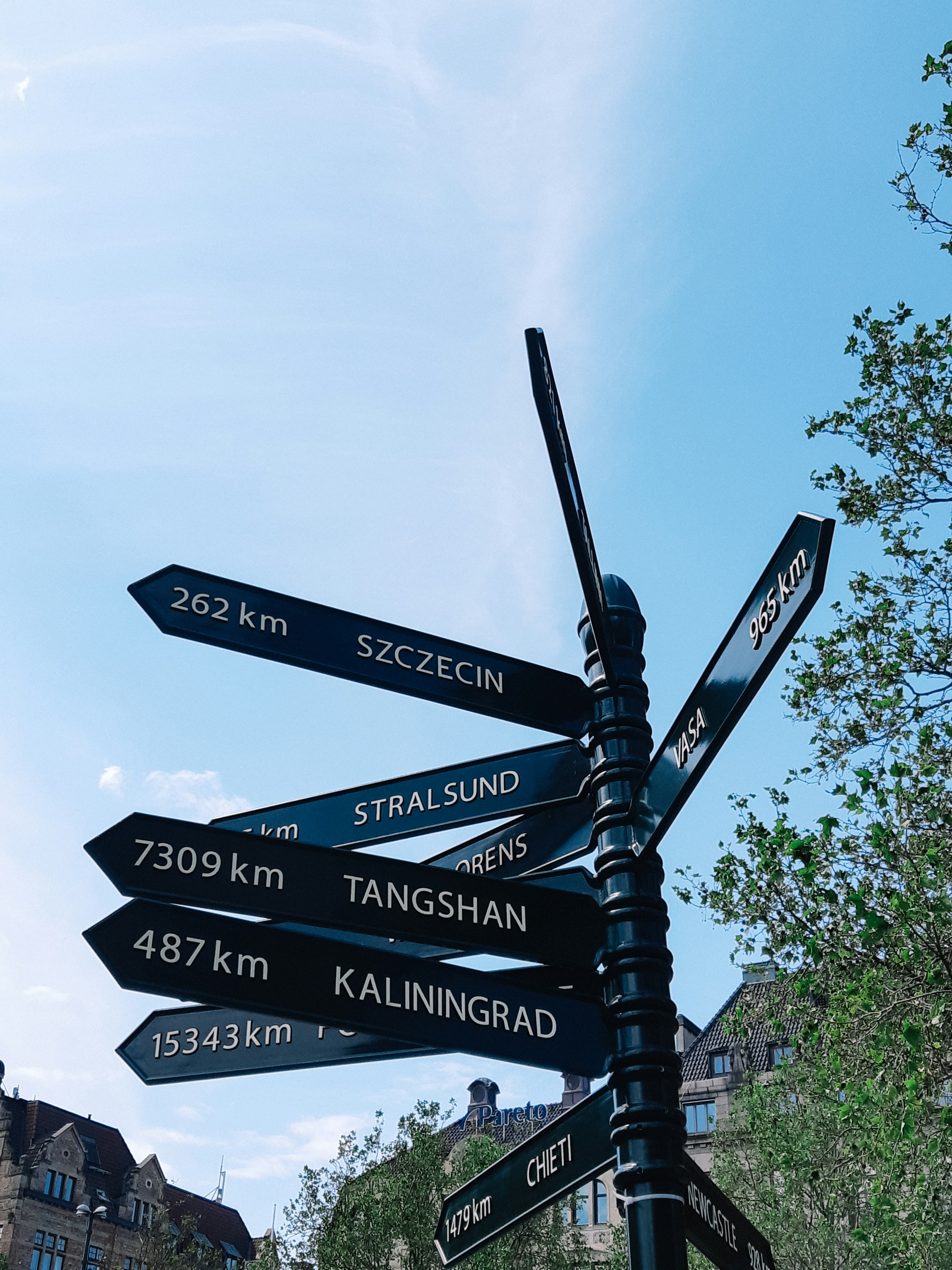 A pole with a bunch of street signs on it photo – Free Malmö Image on ...