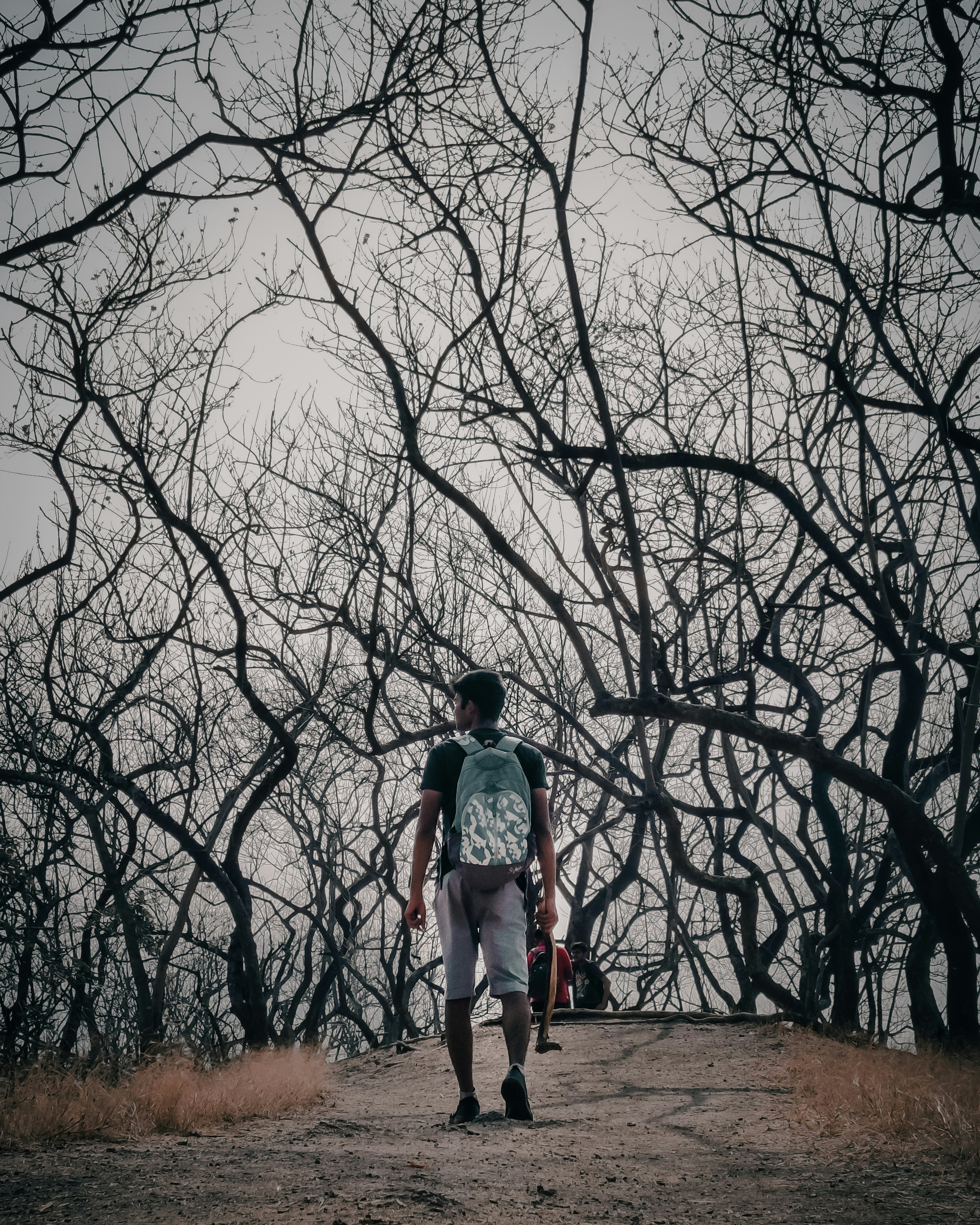 A man walking down a dirt road with a skateboard photo – Free Talegaon ...