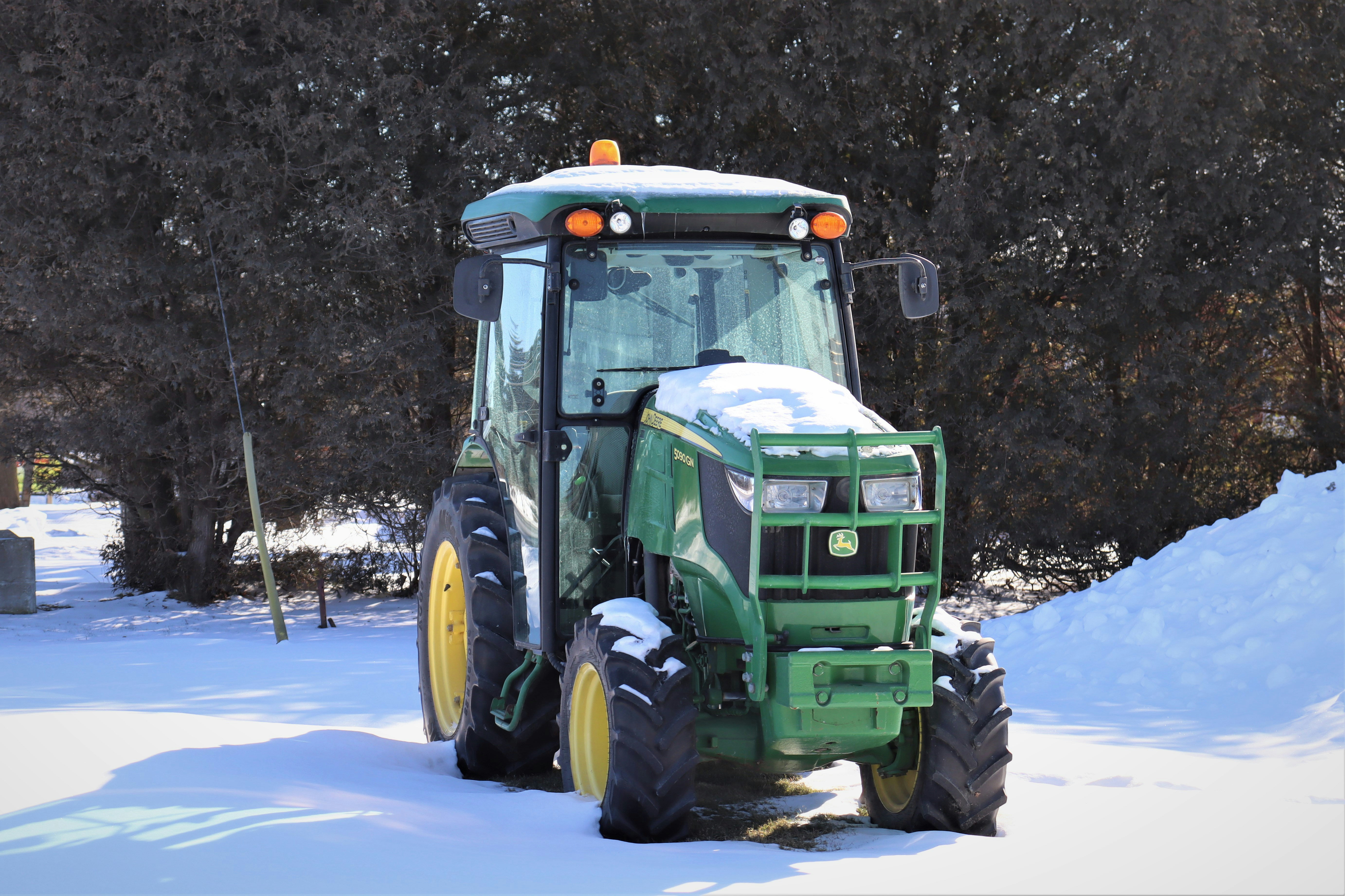 Snowbound John Deere at Rest