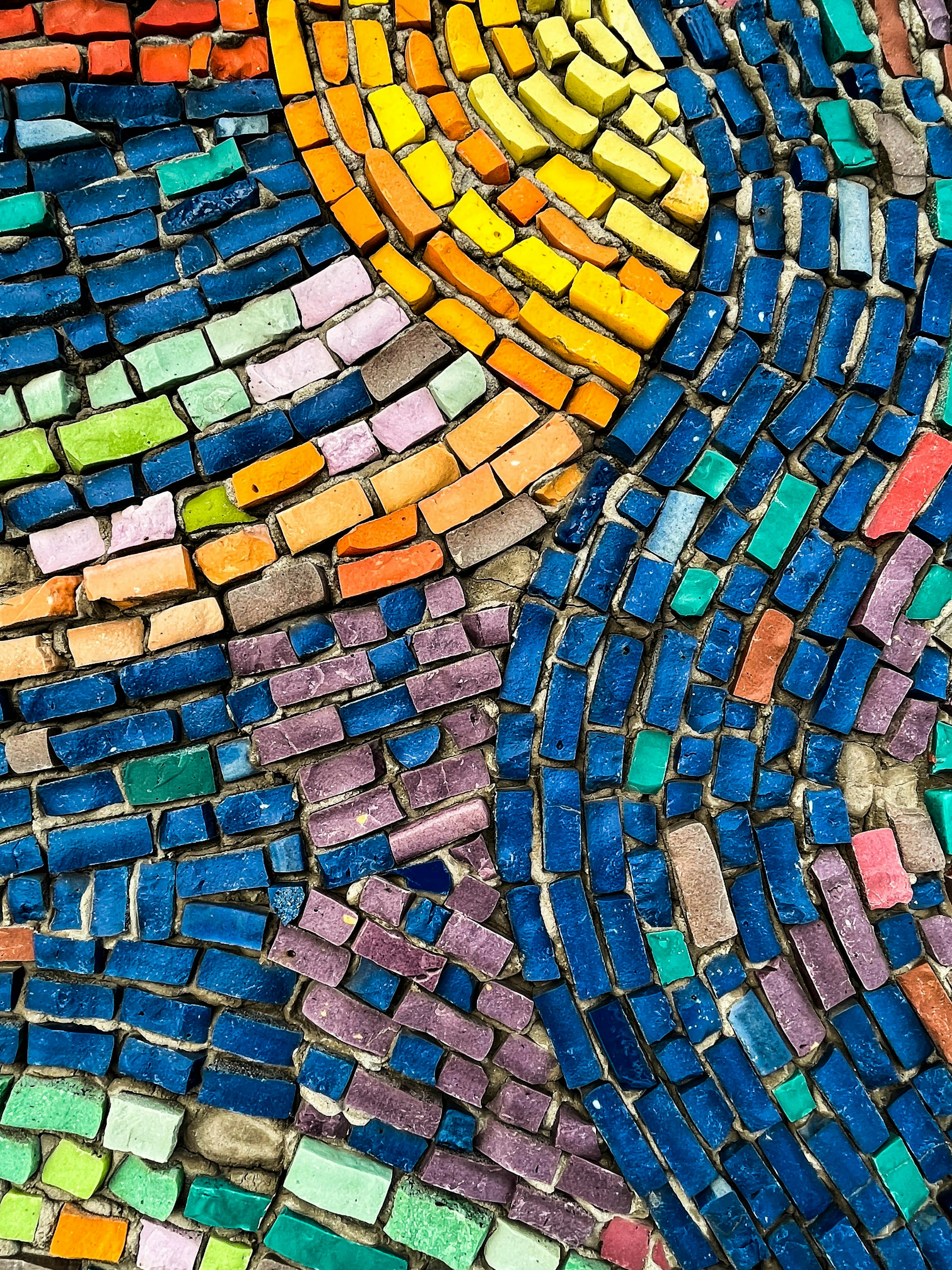 A close up of a colorful mosaic tile design photo – Free Mosaic Image ...