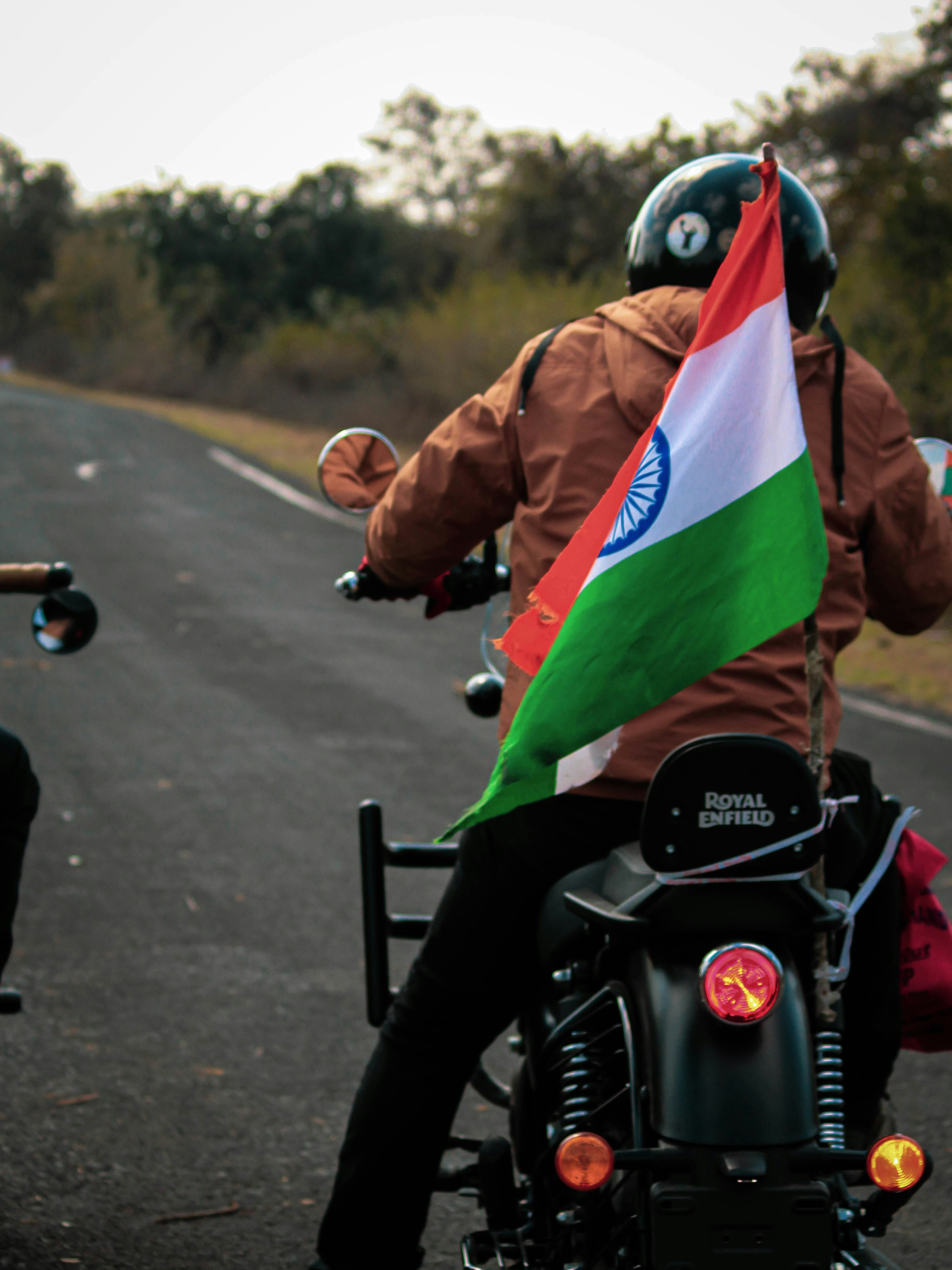 Flag-Waving on the Open Road: A Royal Enfield Moment