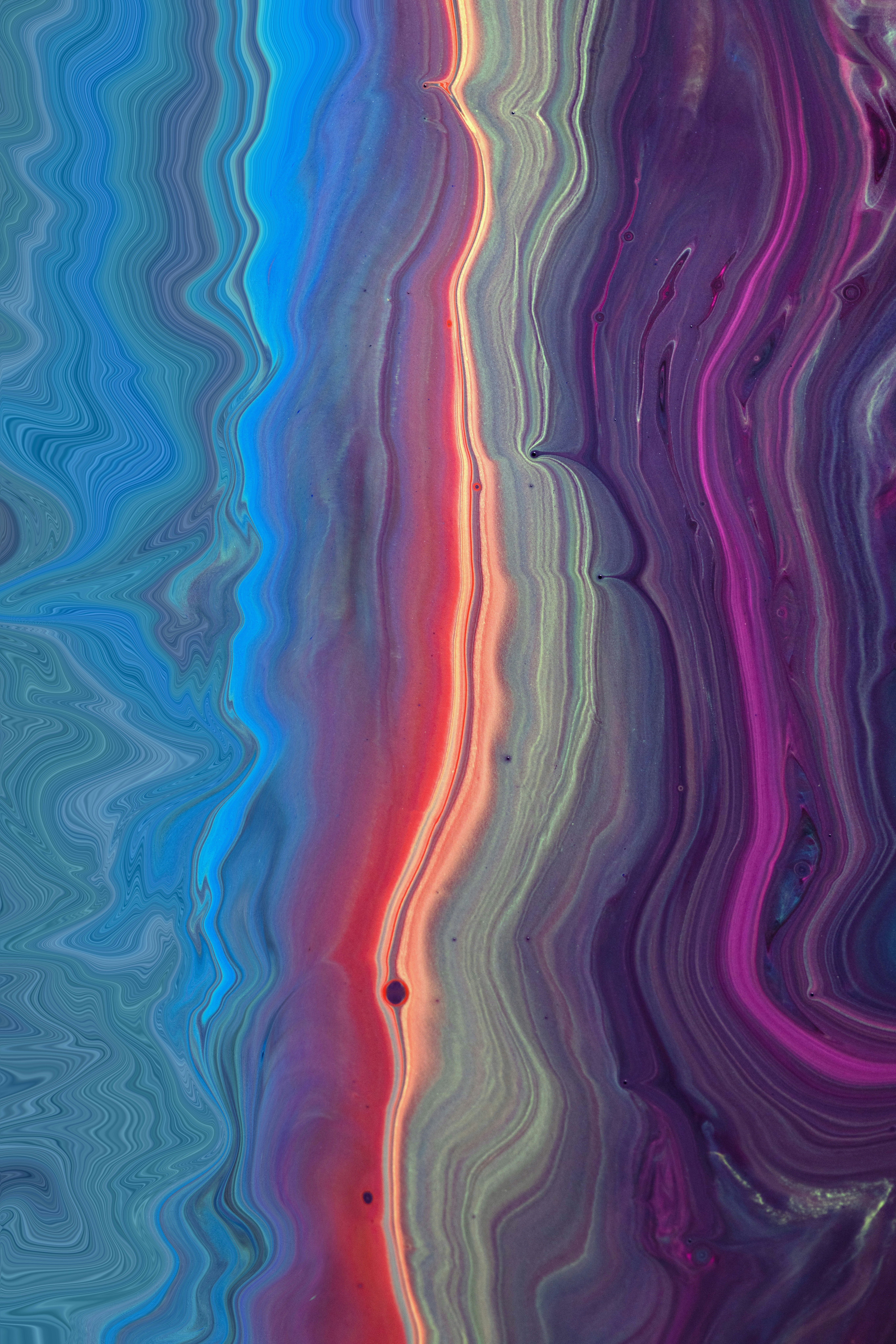 An abstract painting with different colors and shapes photo – Free ...