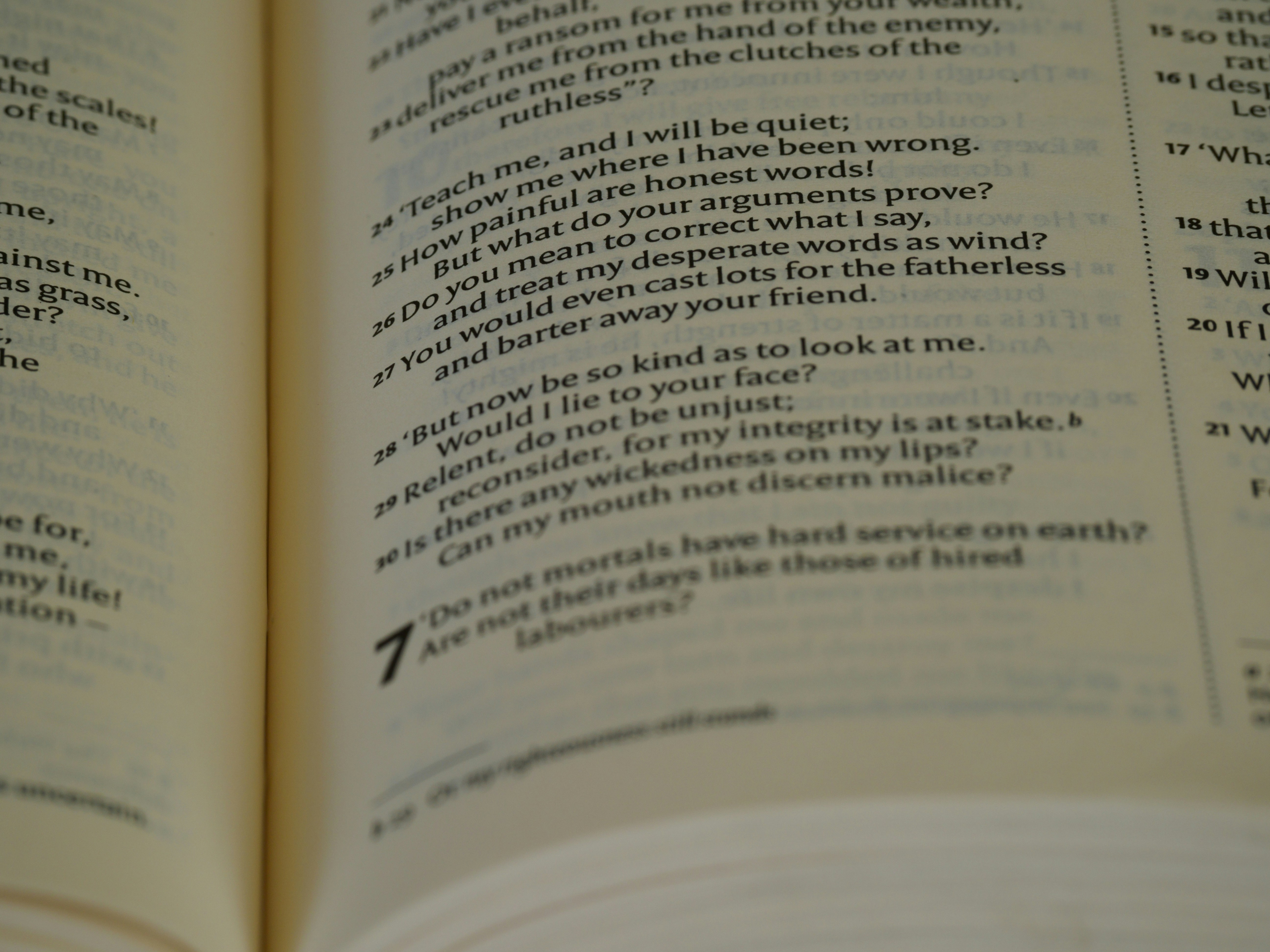 A close up of an open book with words on it photo – Free Text Image on ...