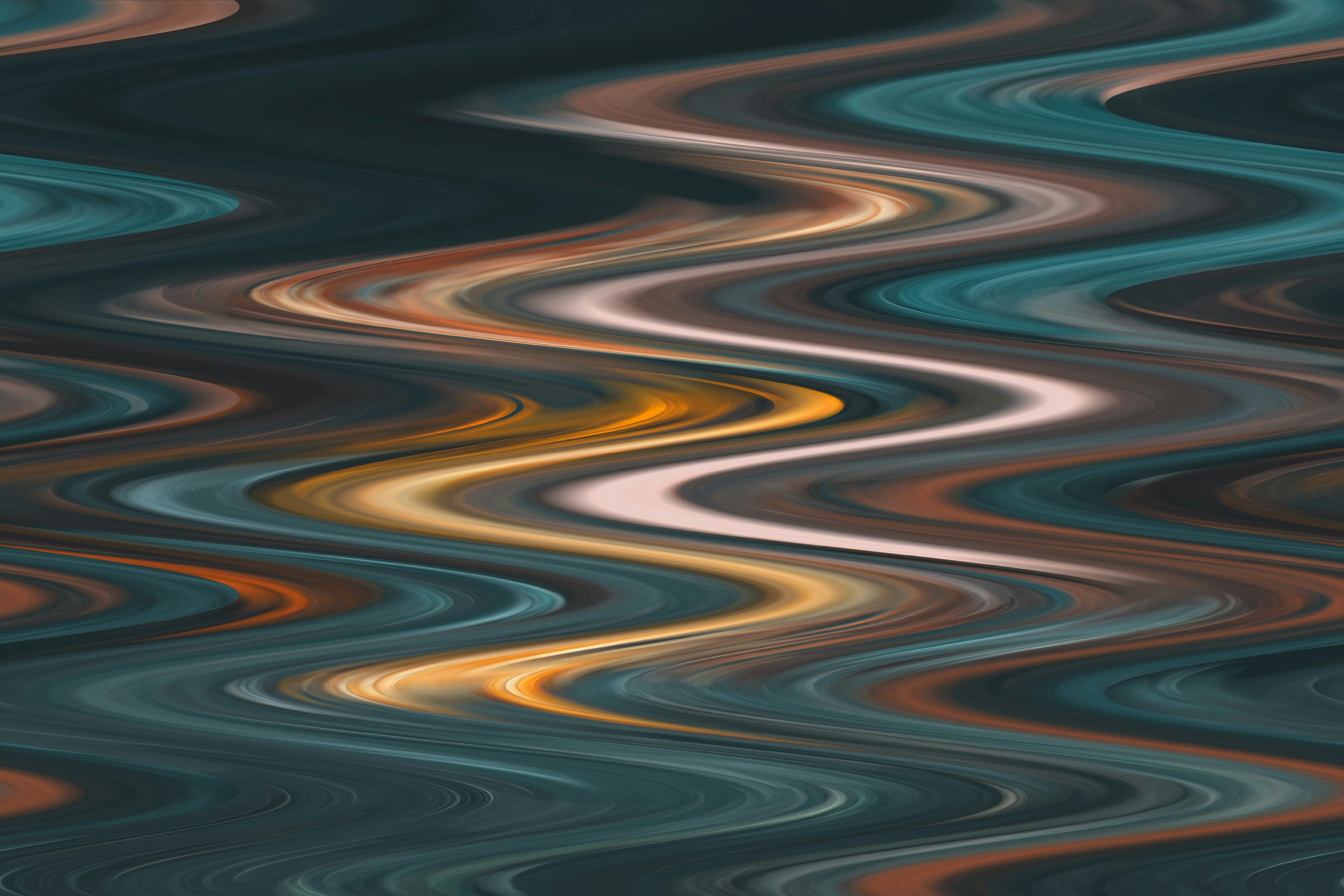 An abstract image of wavy lines in the water photo – Free Pattern Image ...