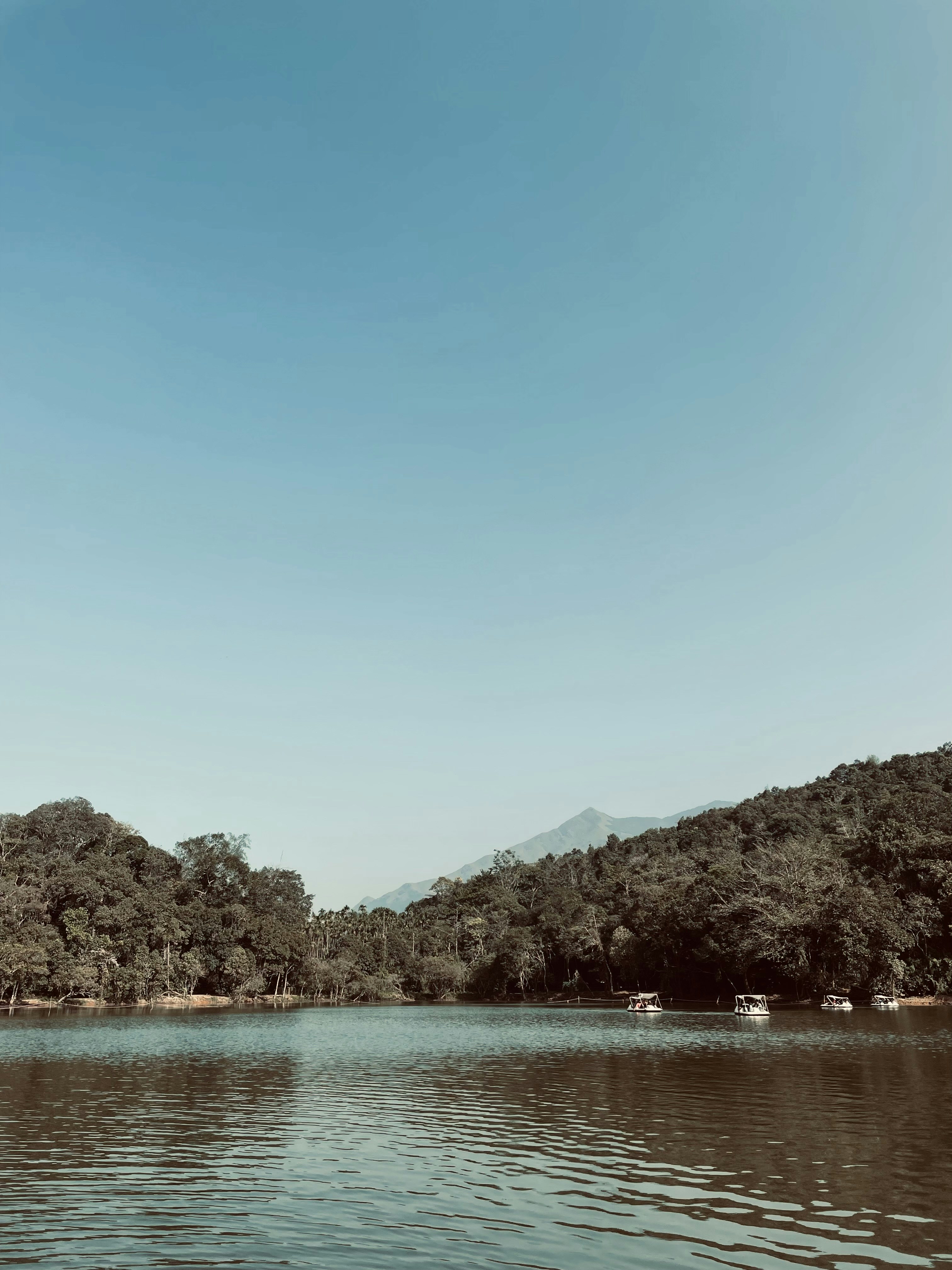 A body of water surrounded by trees and mountains photo – Free Pookode ...