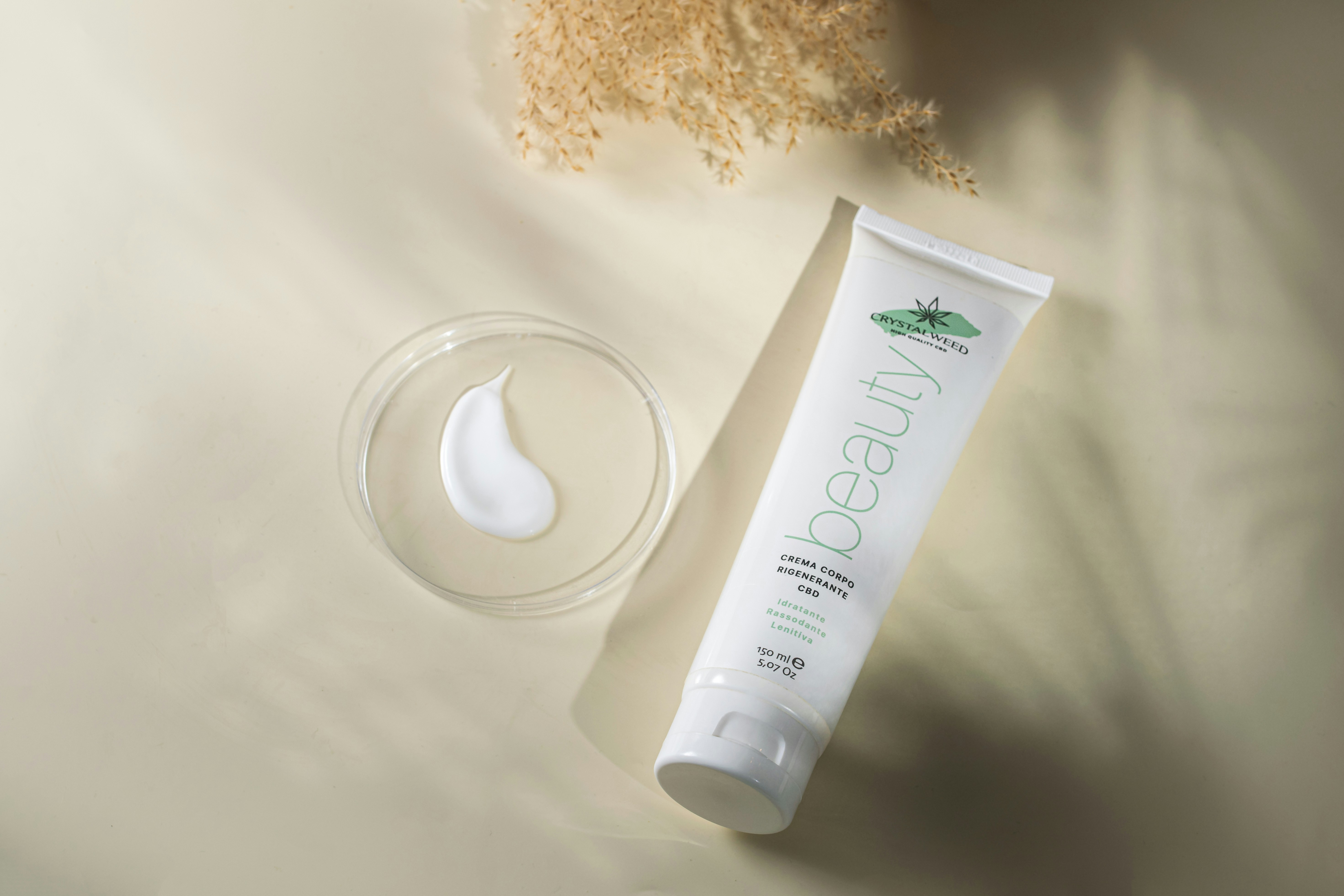 A tube of toothpaste next to a glass of toothpaste photo – Free ...