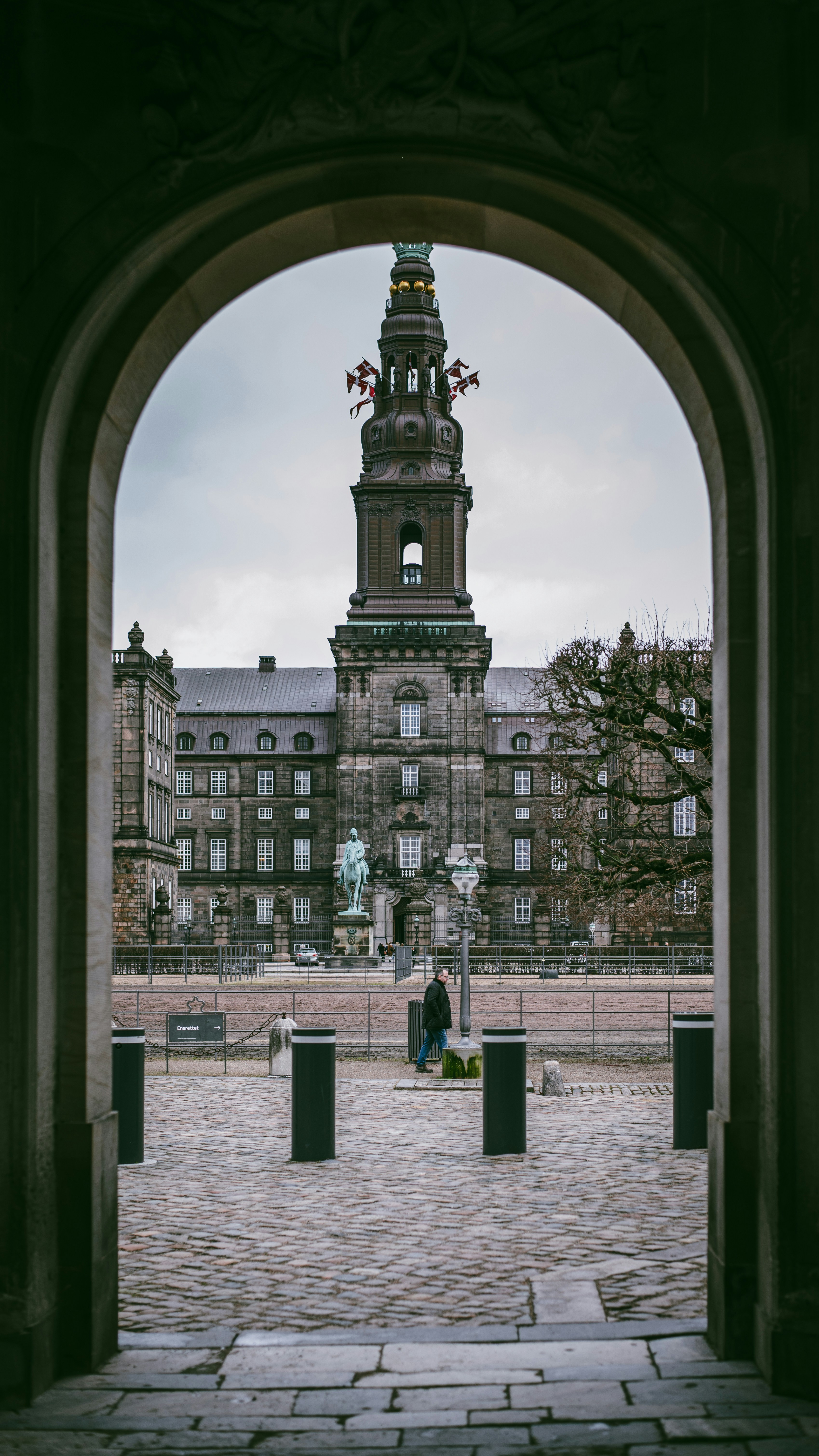 Archway Portal to a Timeworn Tower