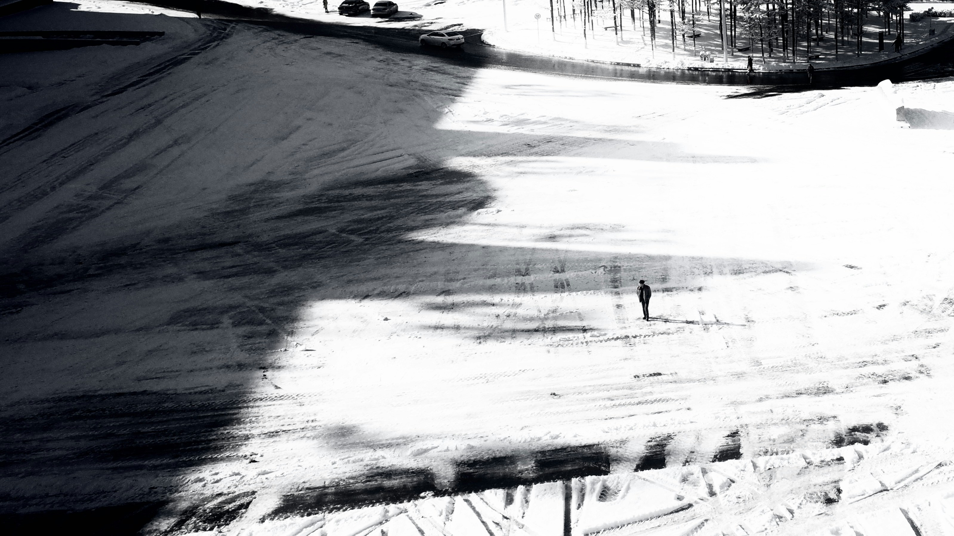 A person standing on a snow covered slope photo – Free Human Image on ...