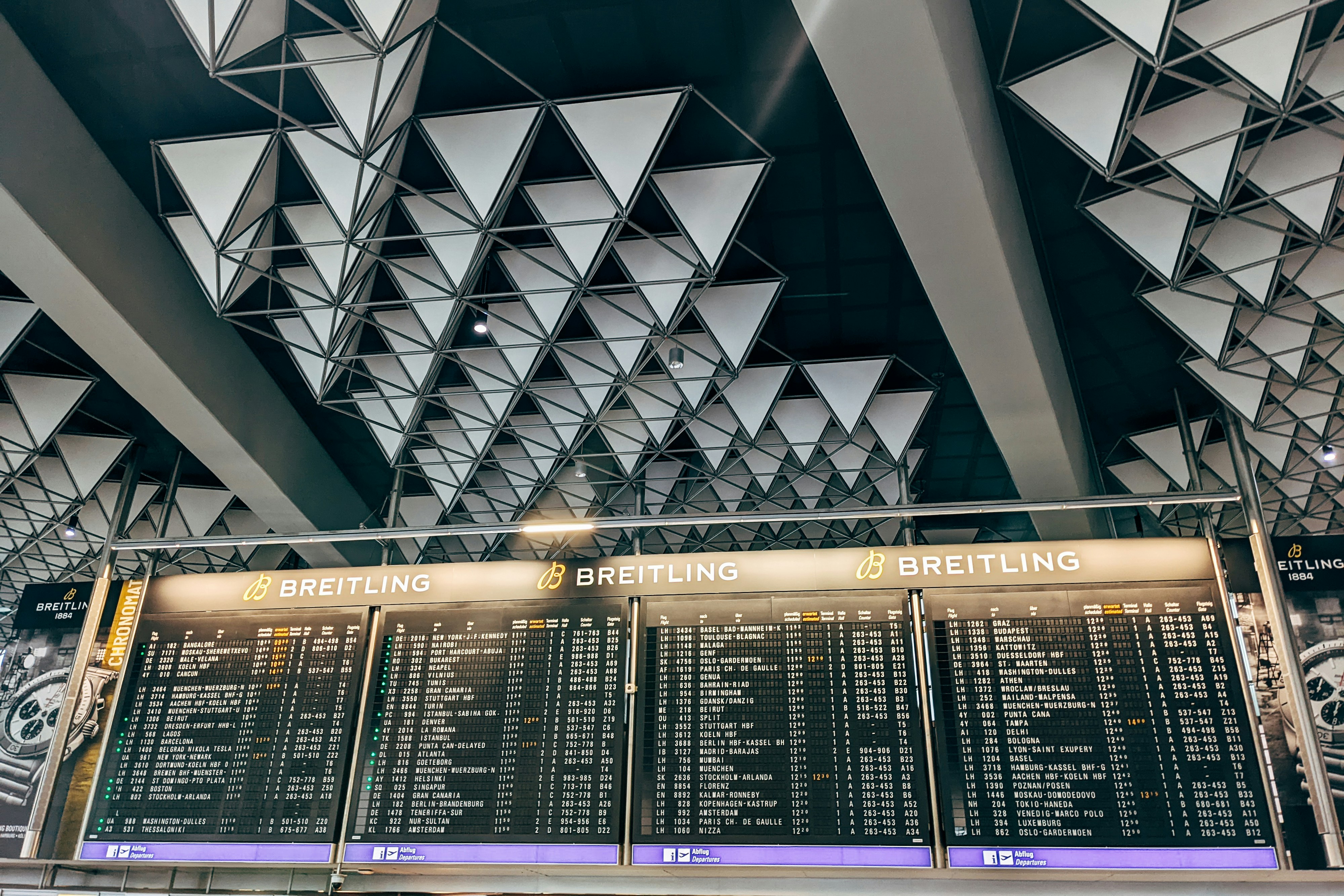 A large menu board in a train station photo – Free Deutschland Image on ...