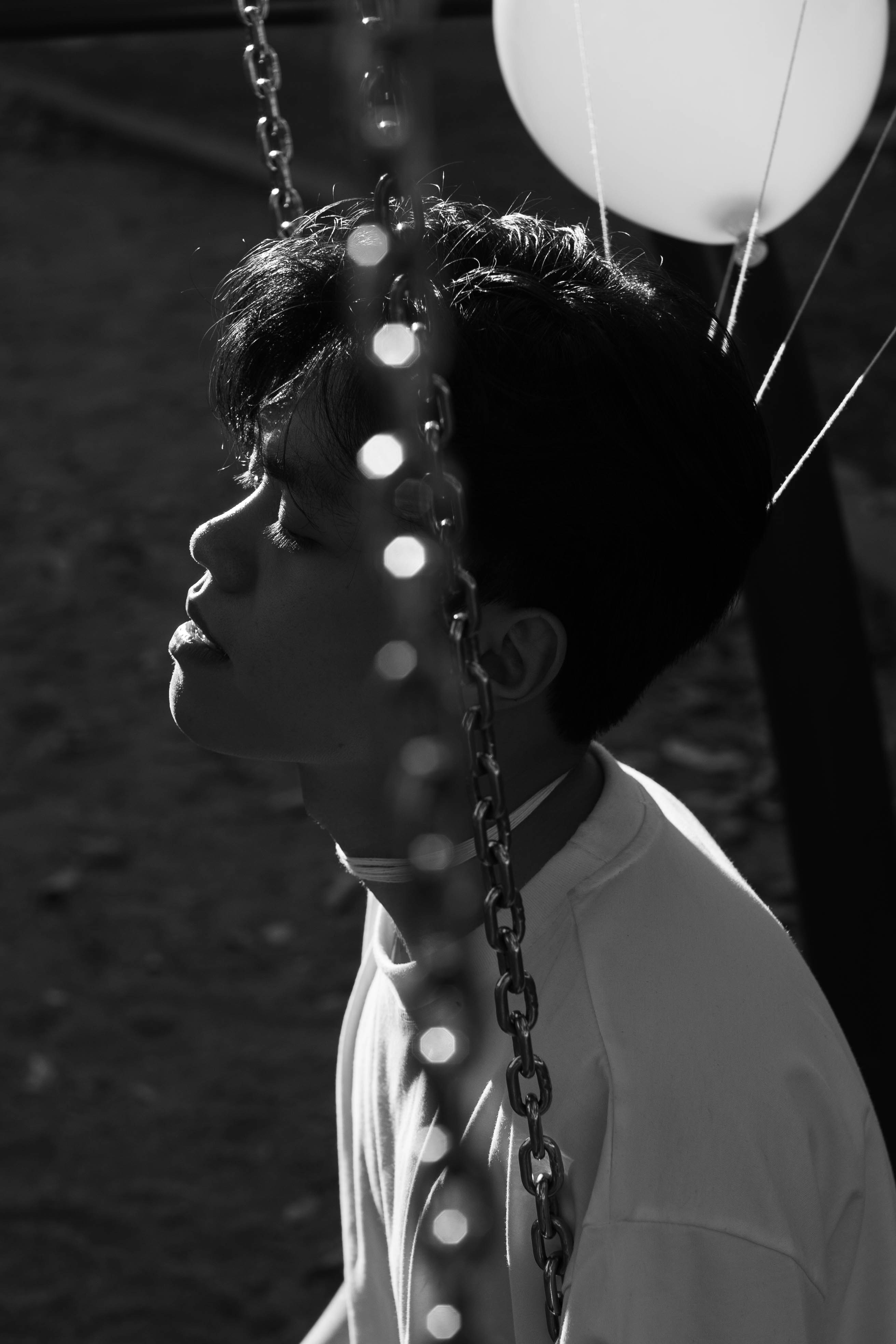 Whispers of Youth in Monochrome