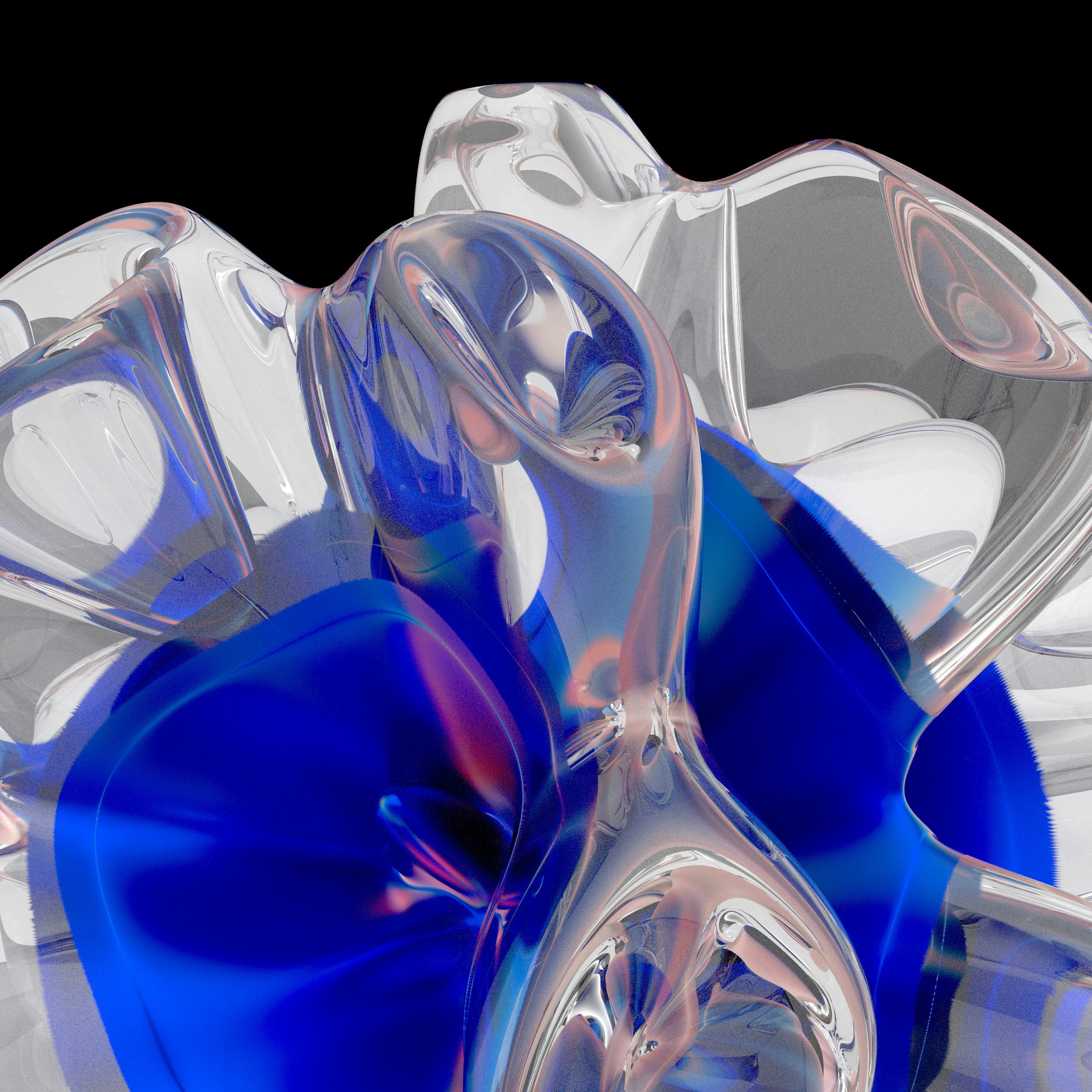 A close up of a blue and clear object photo – Free Digital image Image ...