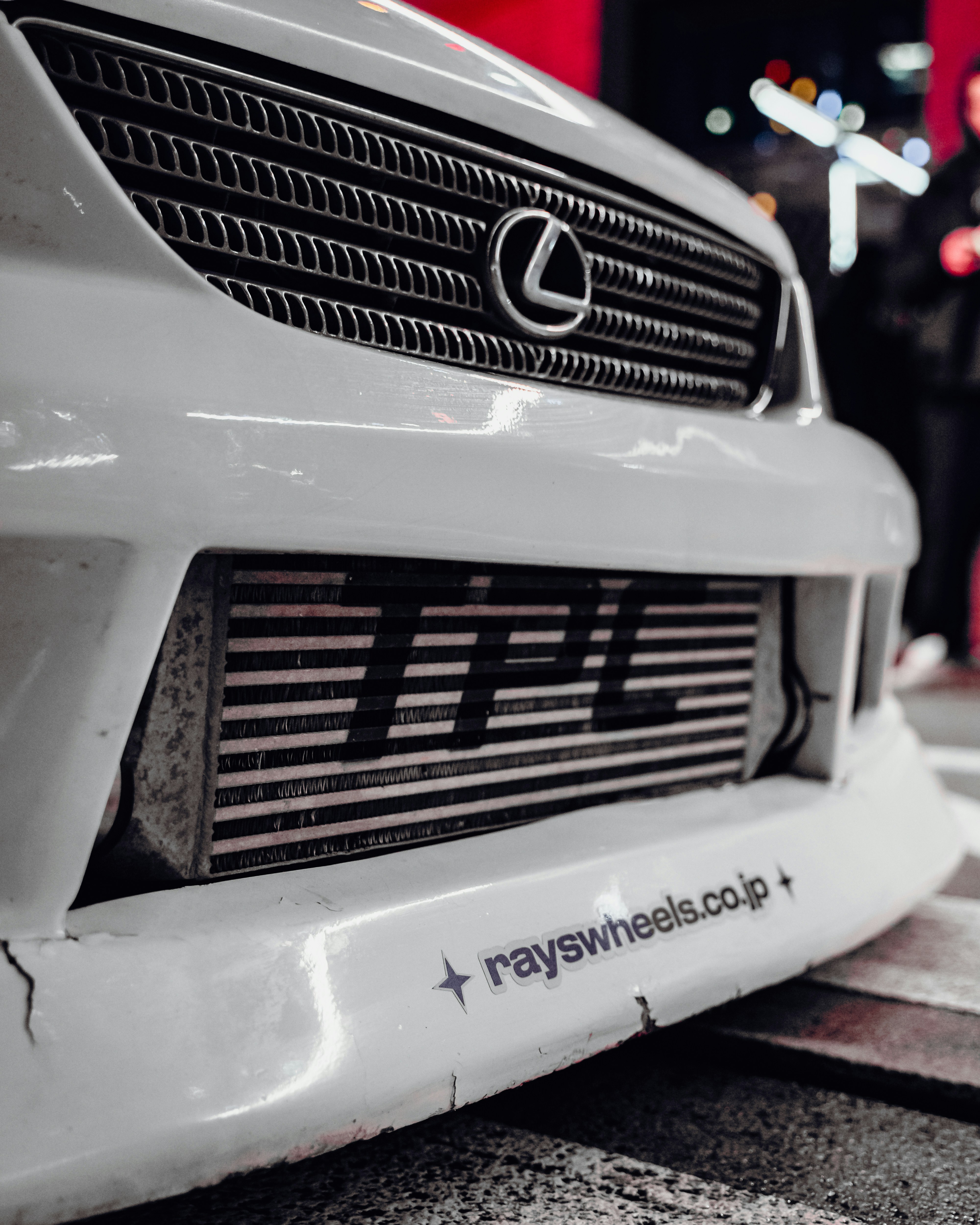 A close up of the front of a white car photo – Free Warszawa Image on ...